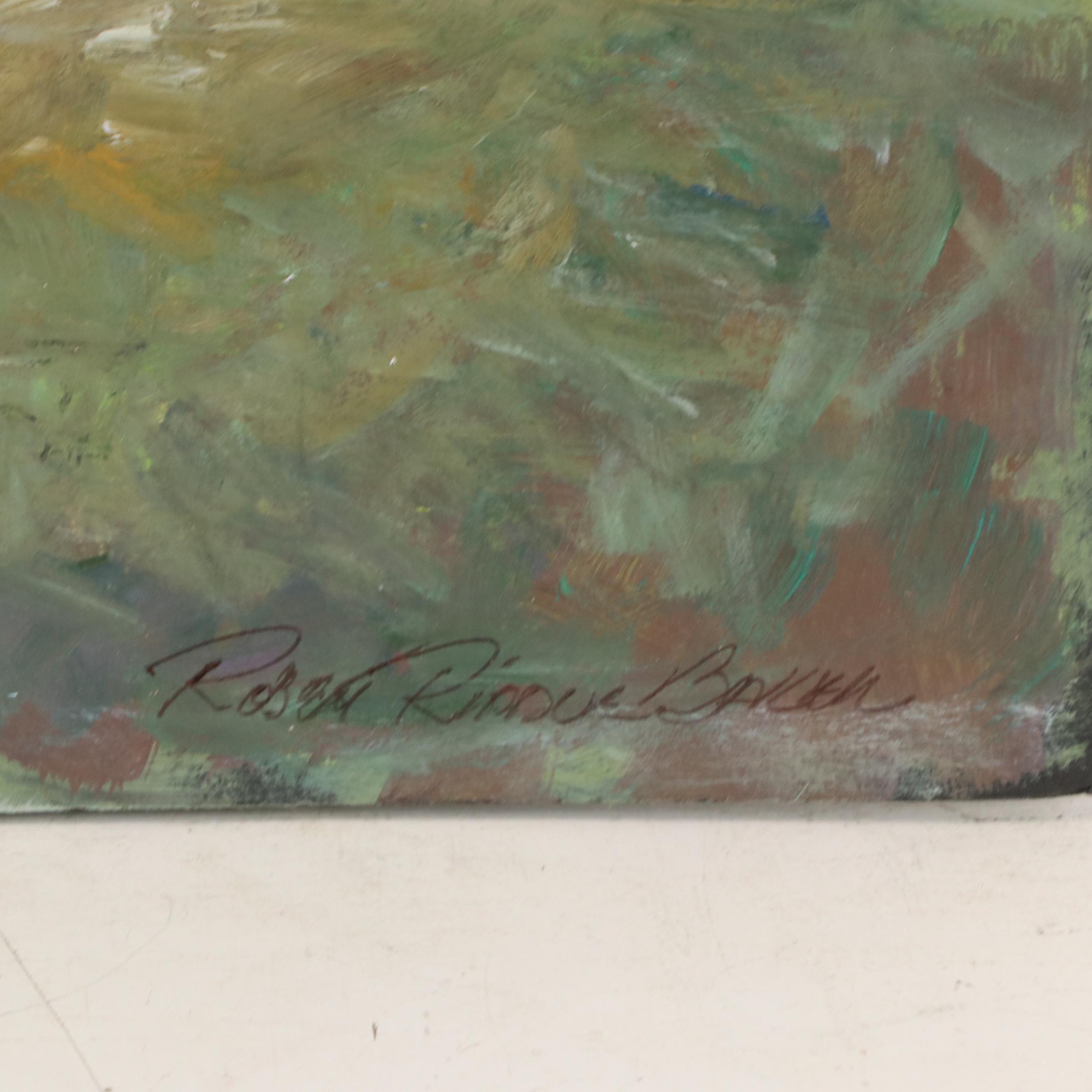 Robert Riddle-Baker Seascape Acrylic Painting "Rocky View," 2022 | EBTH