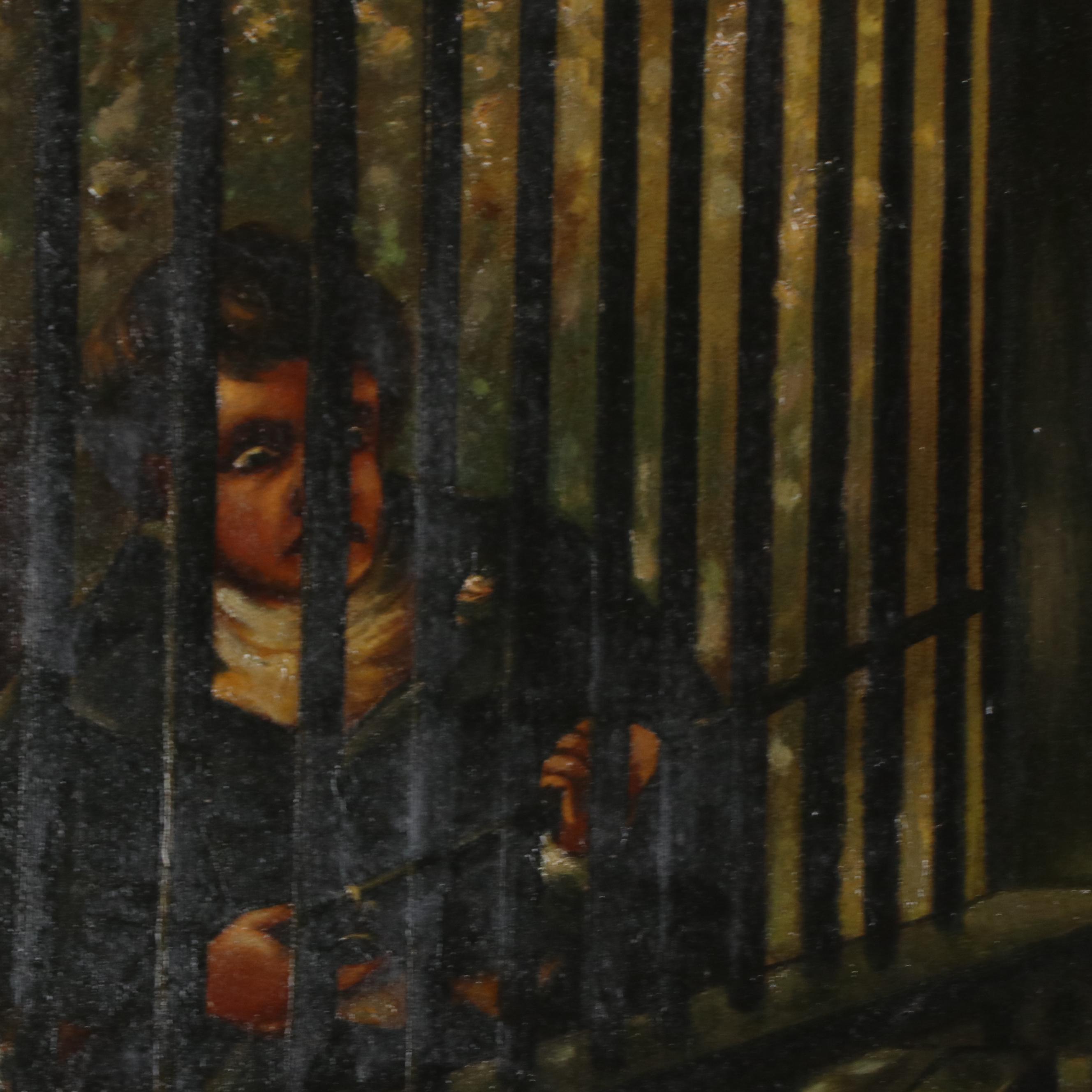 Oil Painting After Gabriel Cornelius Ritter von Max "The Lion's Bride ...