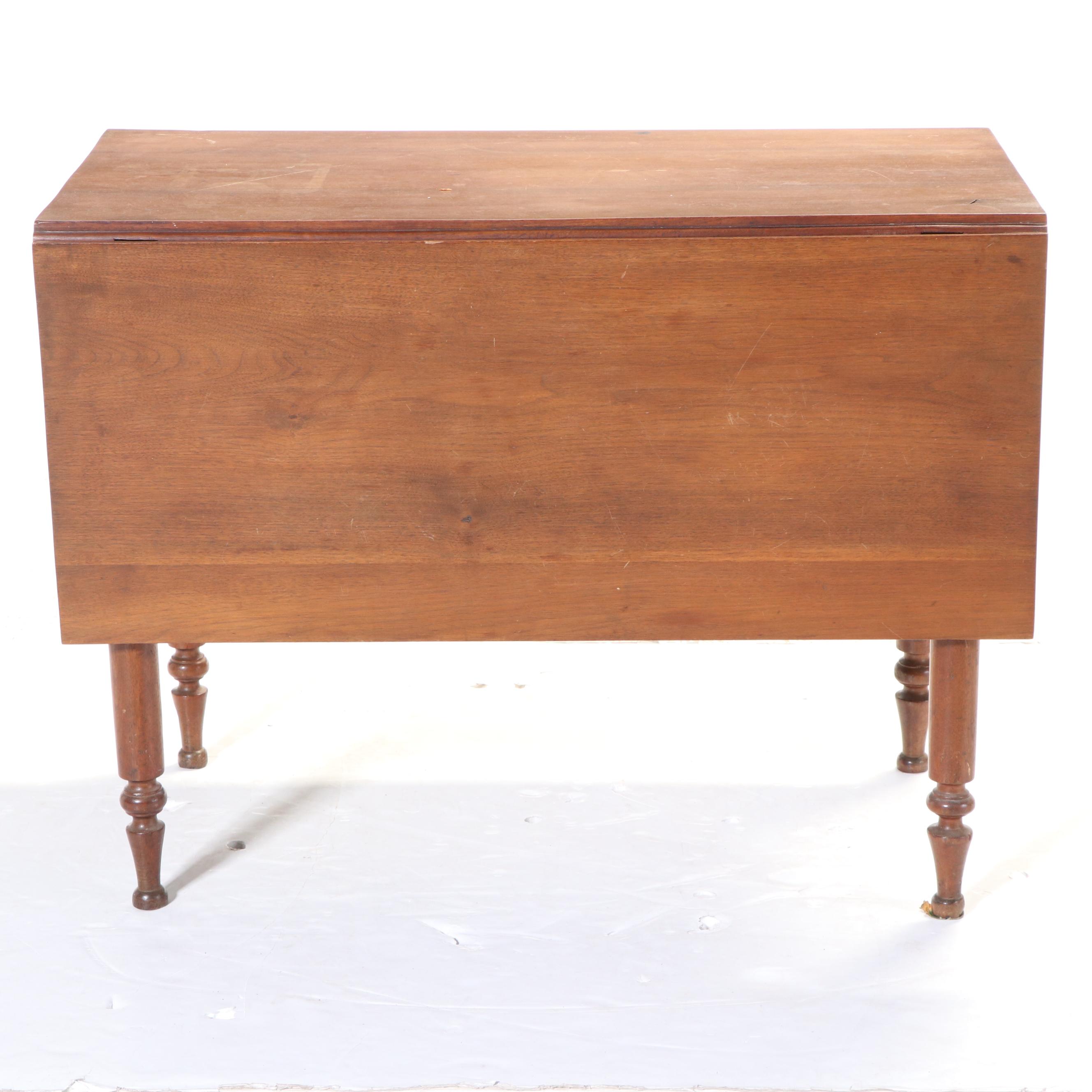 Colonial Style Walnut Drop-Leaf Table | EBTH