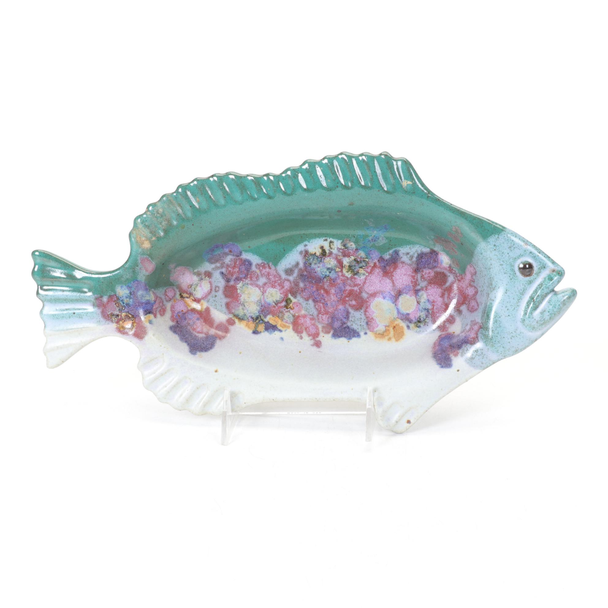 Two Pottery Fish-Shaped Bowls | EBTH