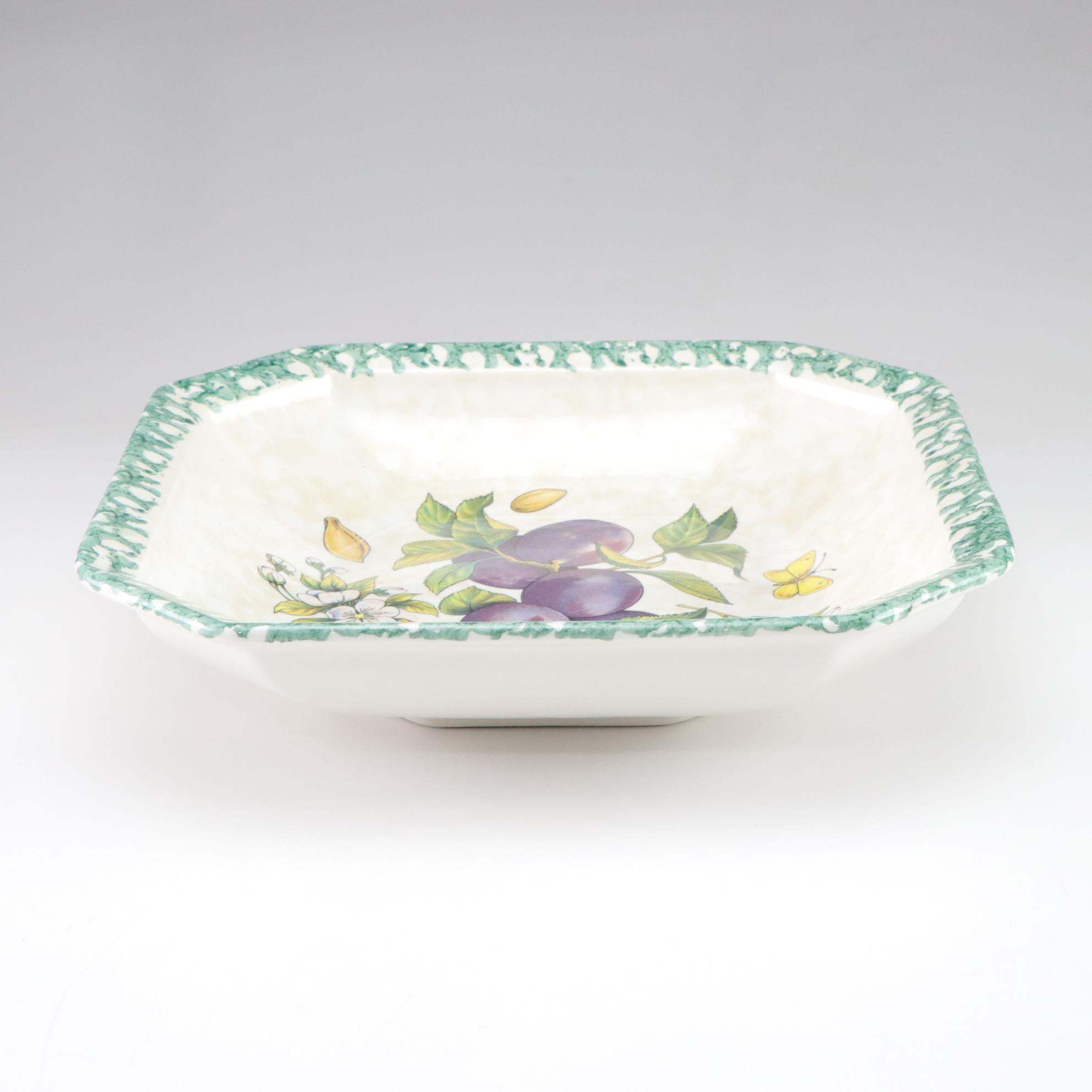 Italian Ceramica Due Torri Square Bowl | EBTH