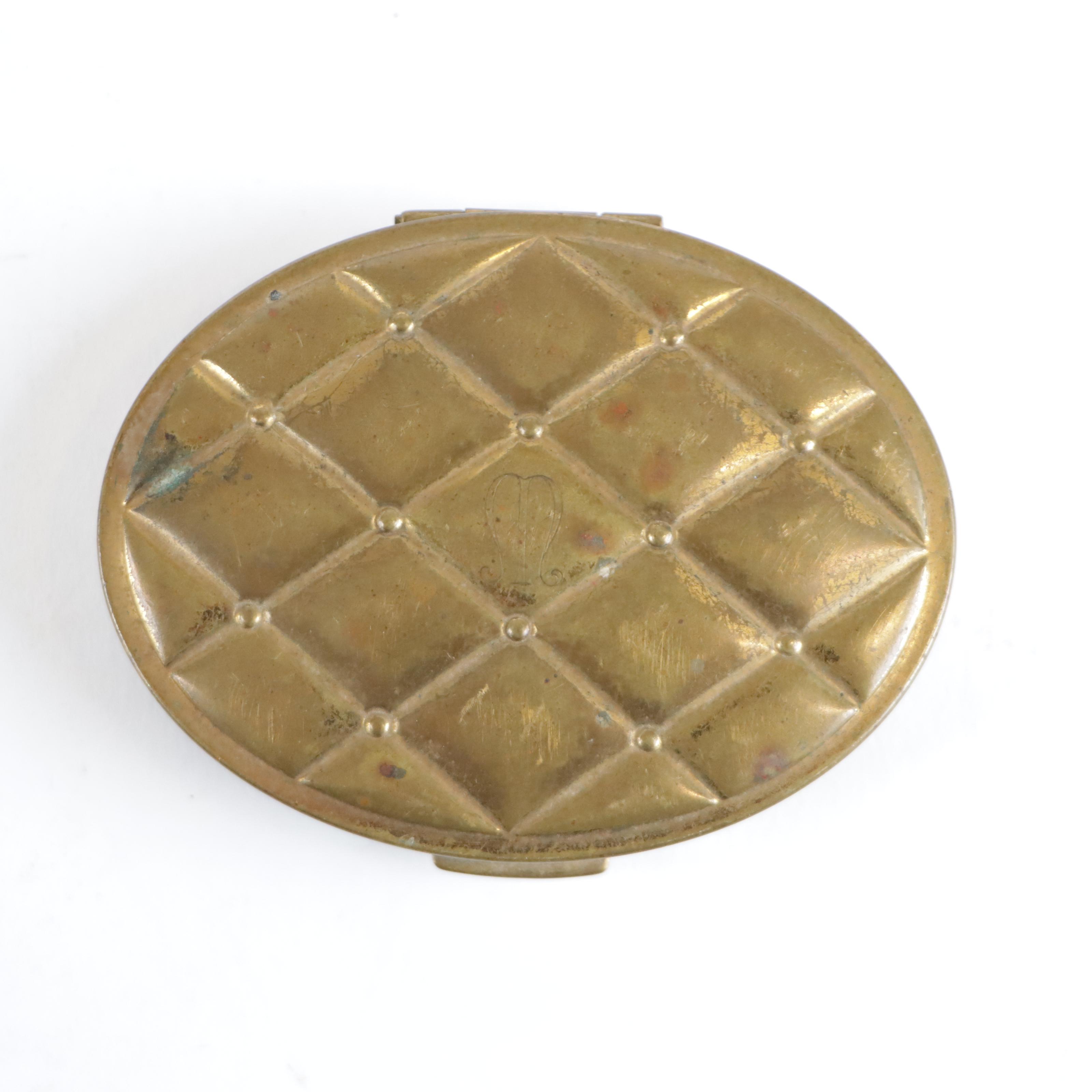 Embellished Brass Mid-Century Compacts | EBTH