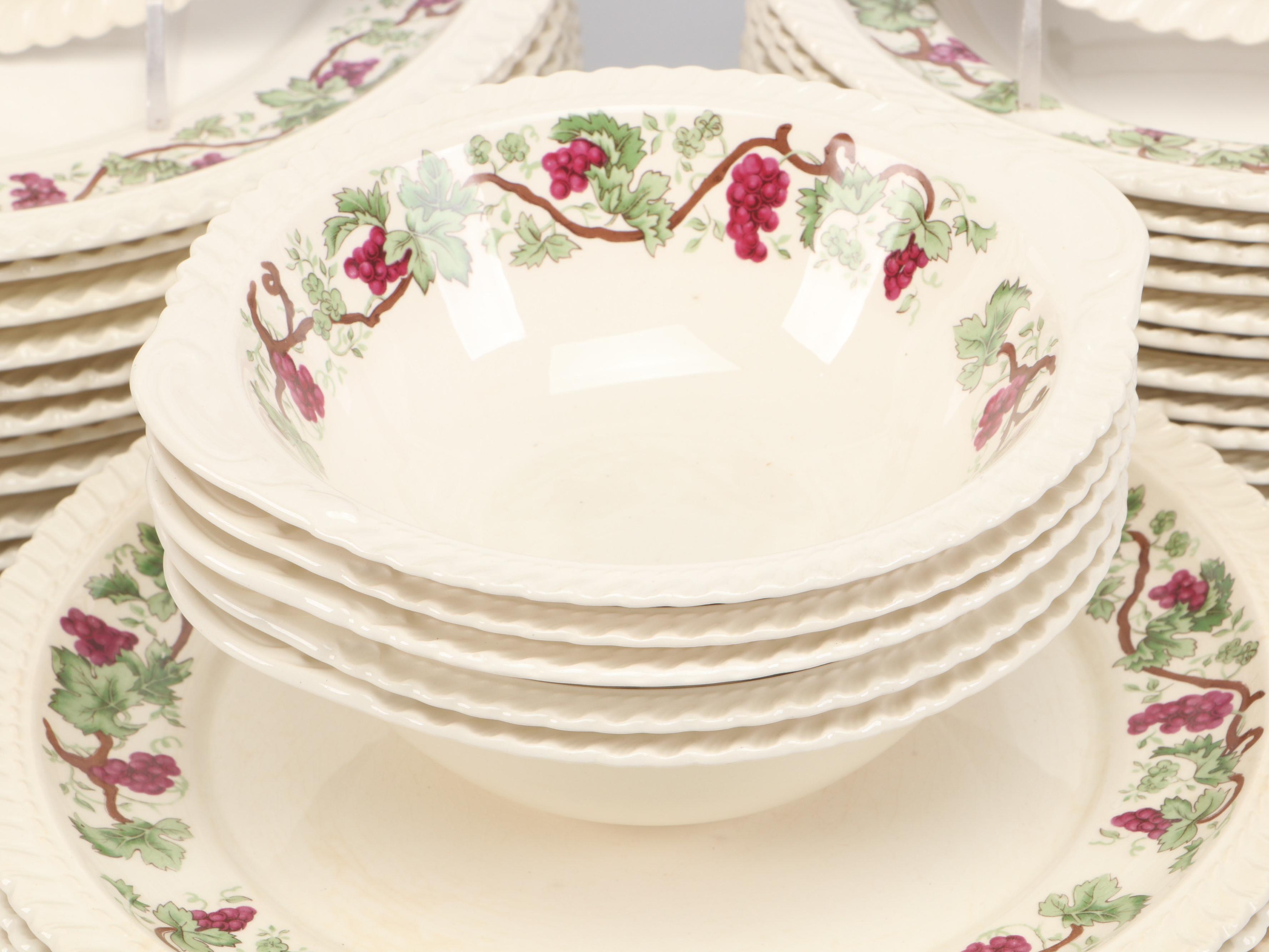 Harker Royal Gadroon "Vintage" Dinnerware and Serving Pieces, Mid-20th ...