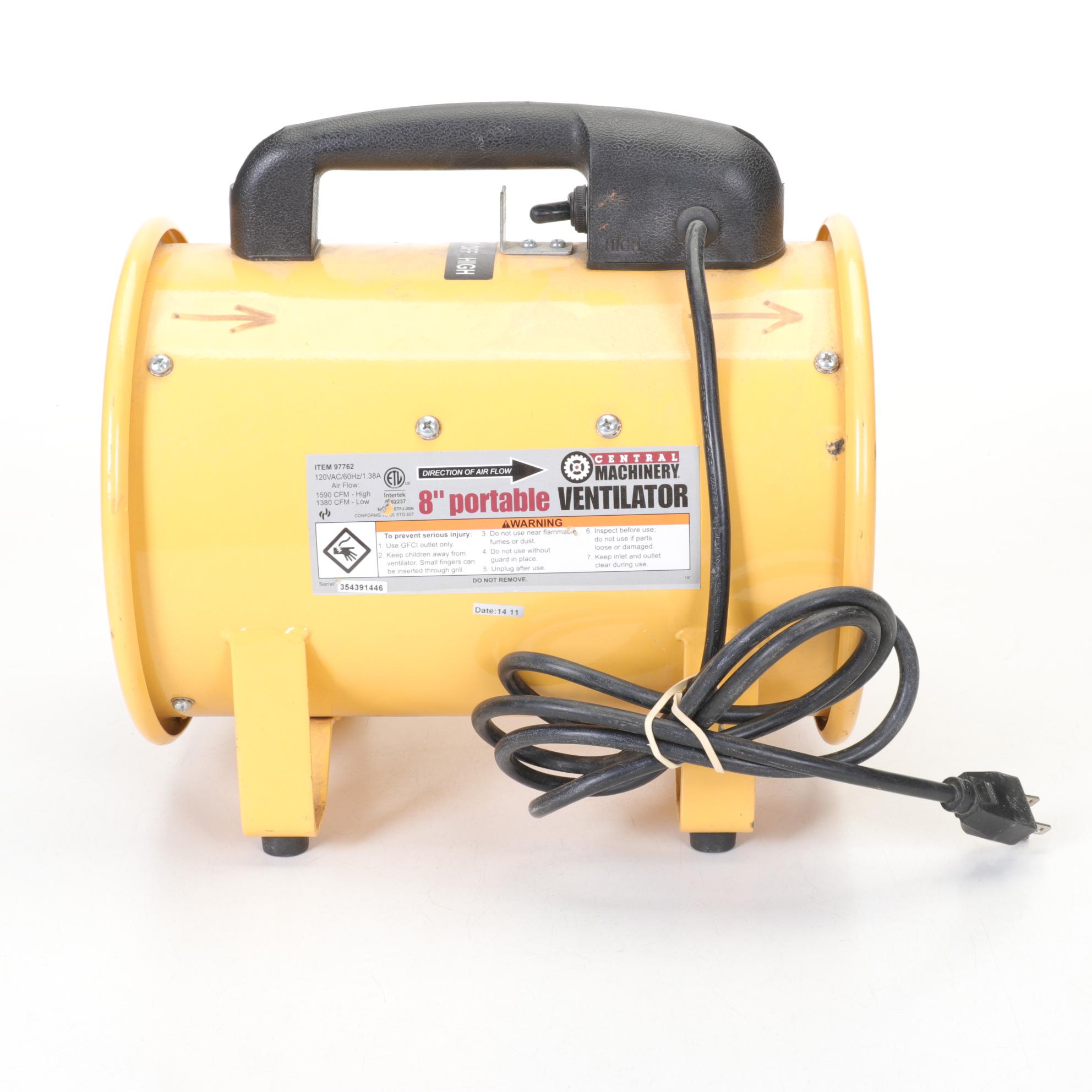 Central Machinery Portable Ventilator Fan, 2014 | Everything But The House