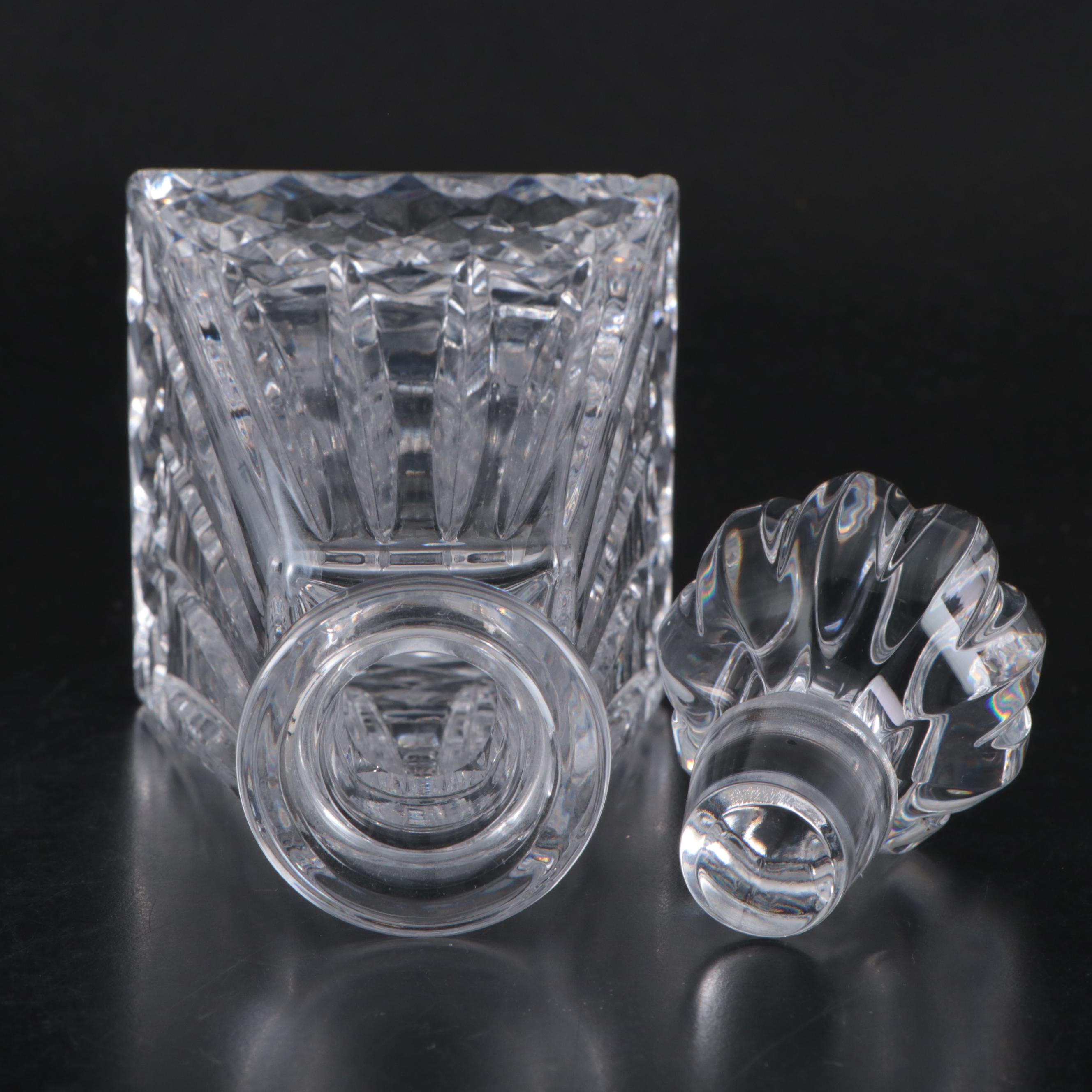 Waterford "Lissadel" Crystal Decanter with Mikasa "Coventry" Crystal ...