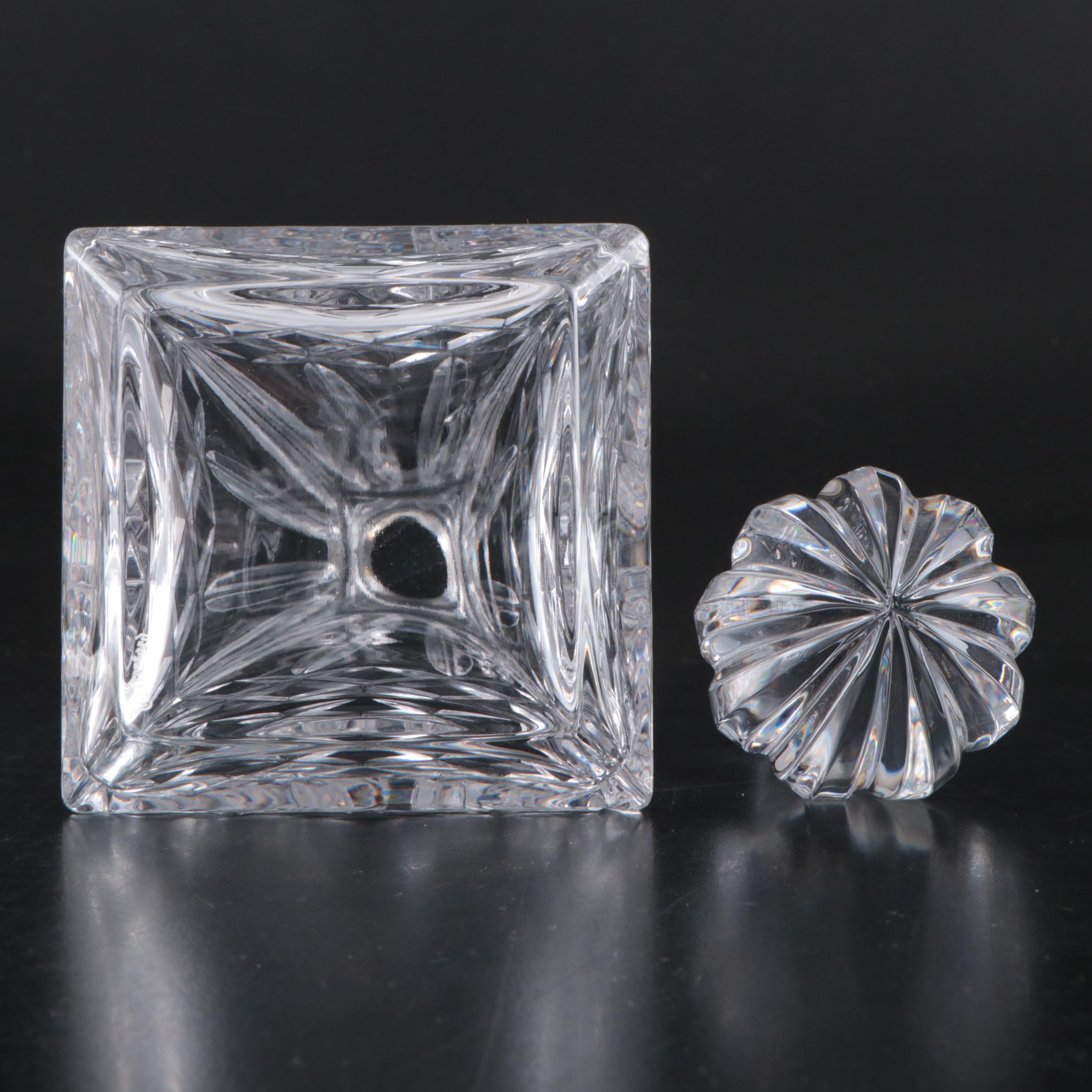 Waterford "Lissadel" Crystal Decanter with Mikasa "Coventry" Crystal ...