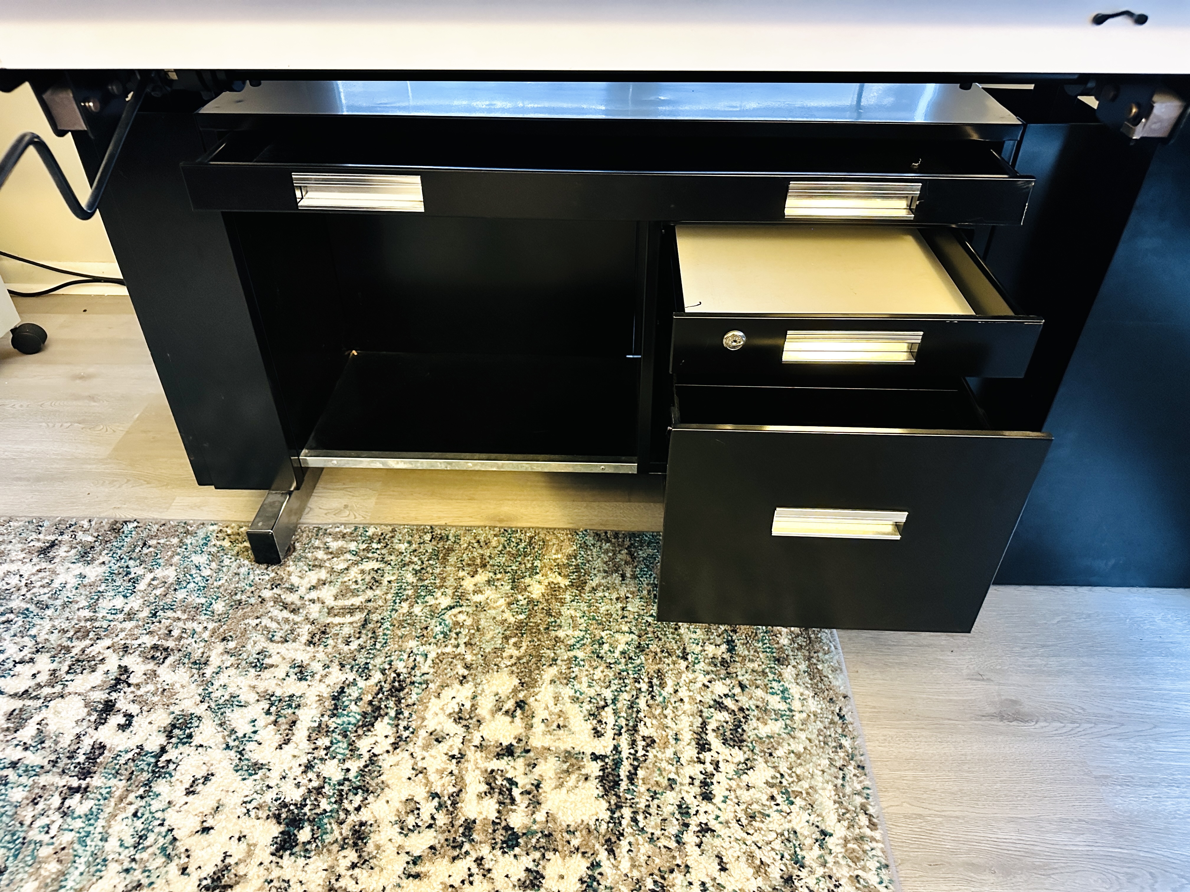 Mayline Drafting Table with File Drawers and Light | EBTH