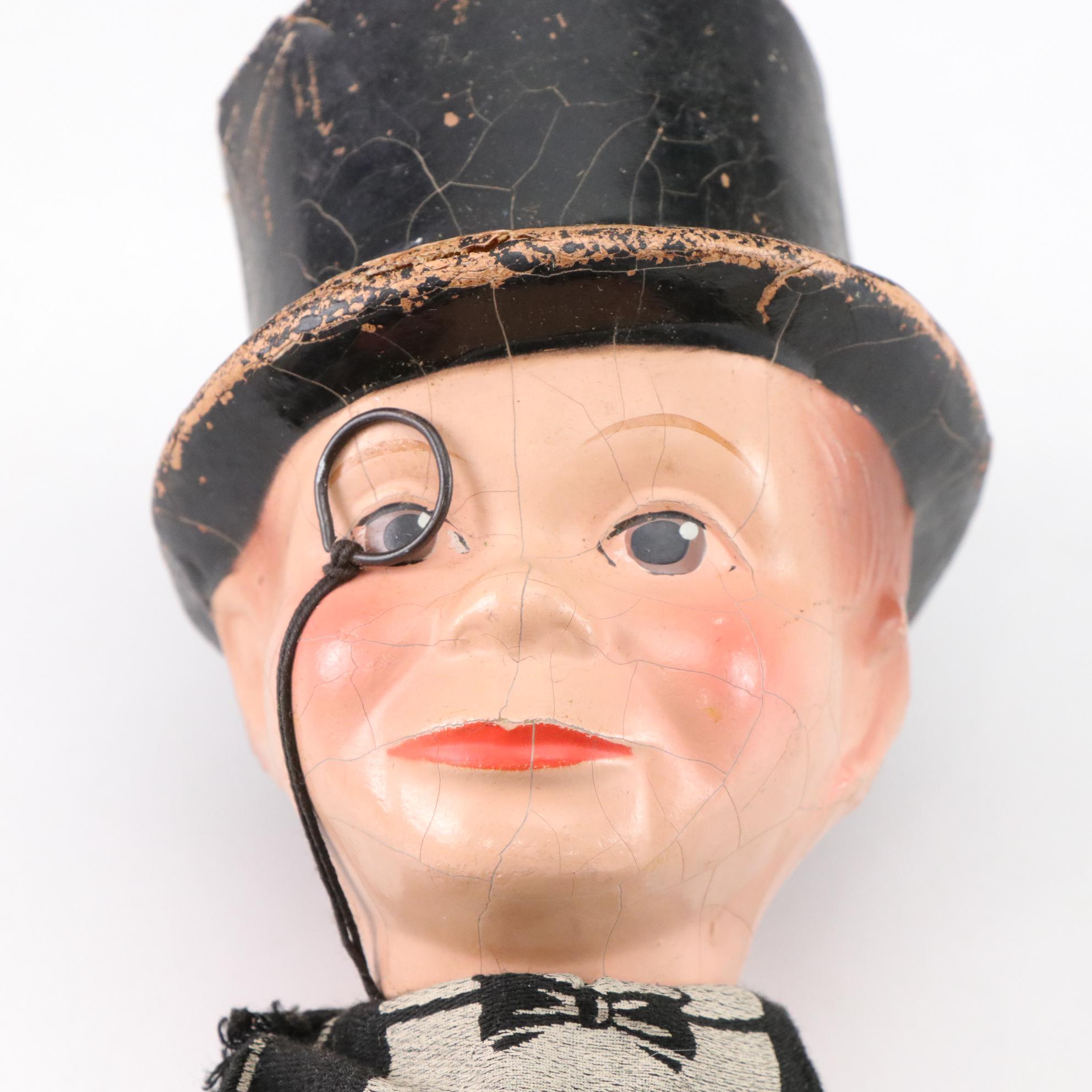 Charlie McCarthy Hand Puppet & Peg Doll | EBTH