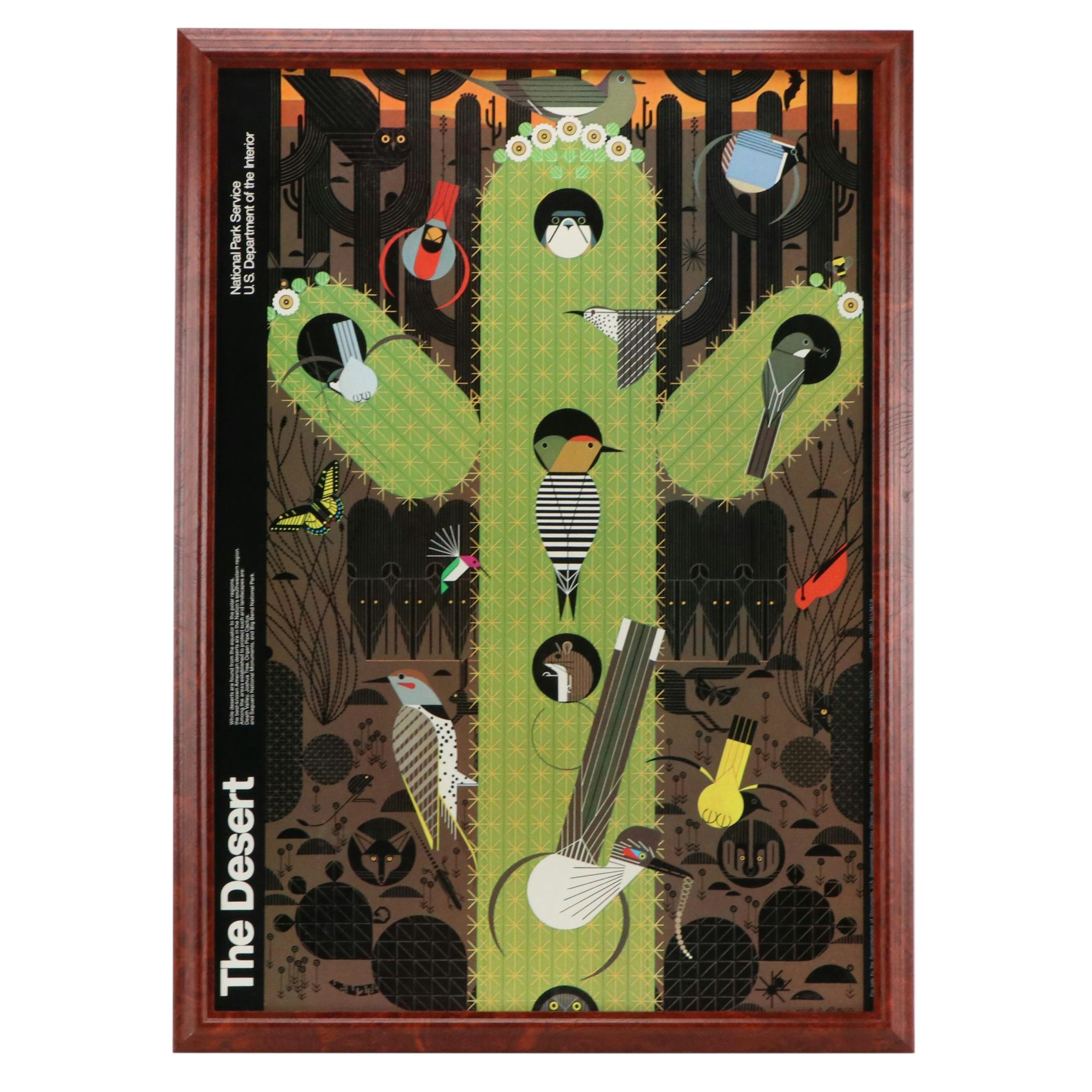 Charley Harper Offset Lithograph Poster "The Desert" | EBTH