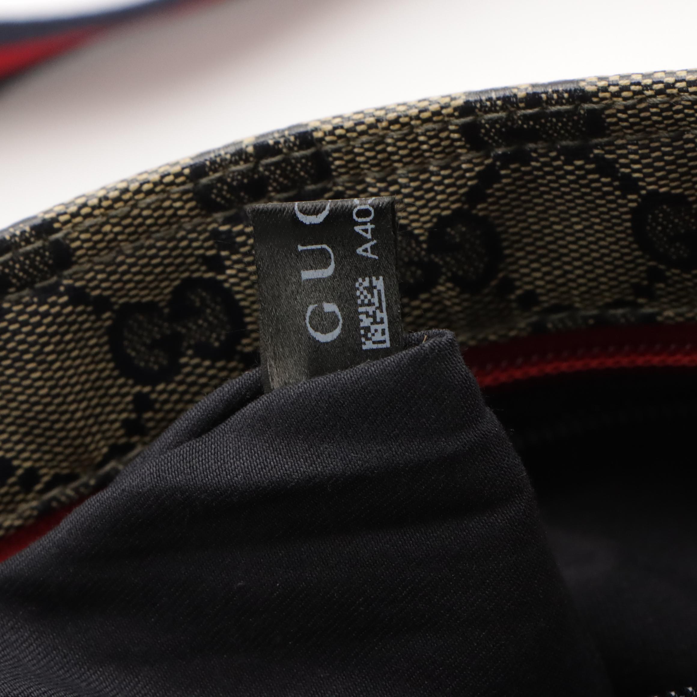 Gucci Sherry Line Crystal Shoulder Bag in Coated Canvas | EBTH