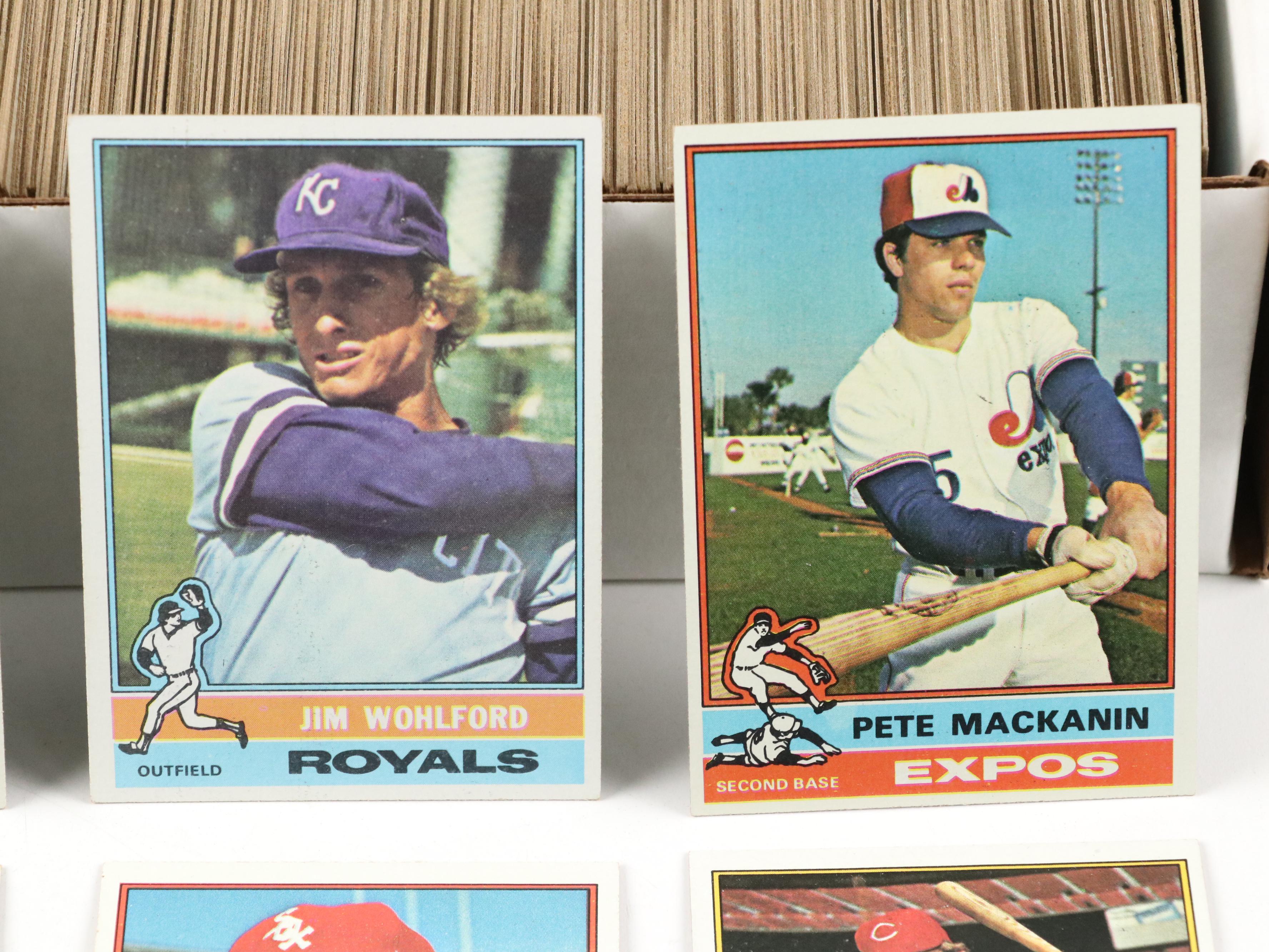 1976 Topps Complete Baseball Card Set Featuring Dennis Eckersley Rookie ...