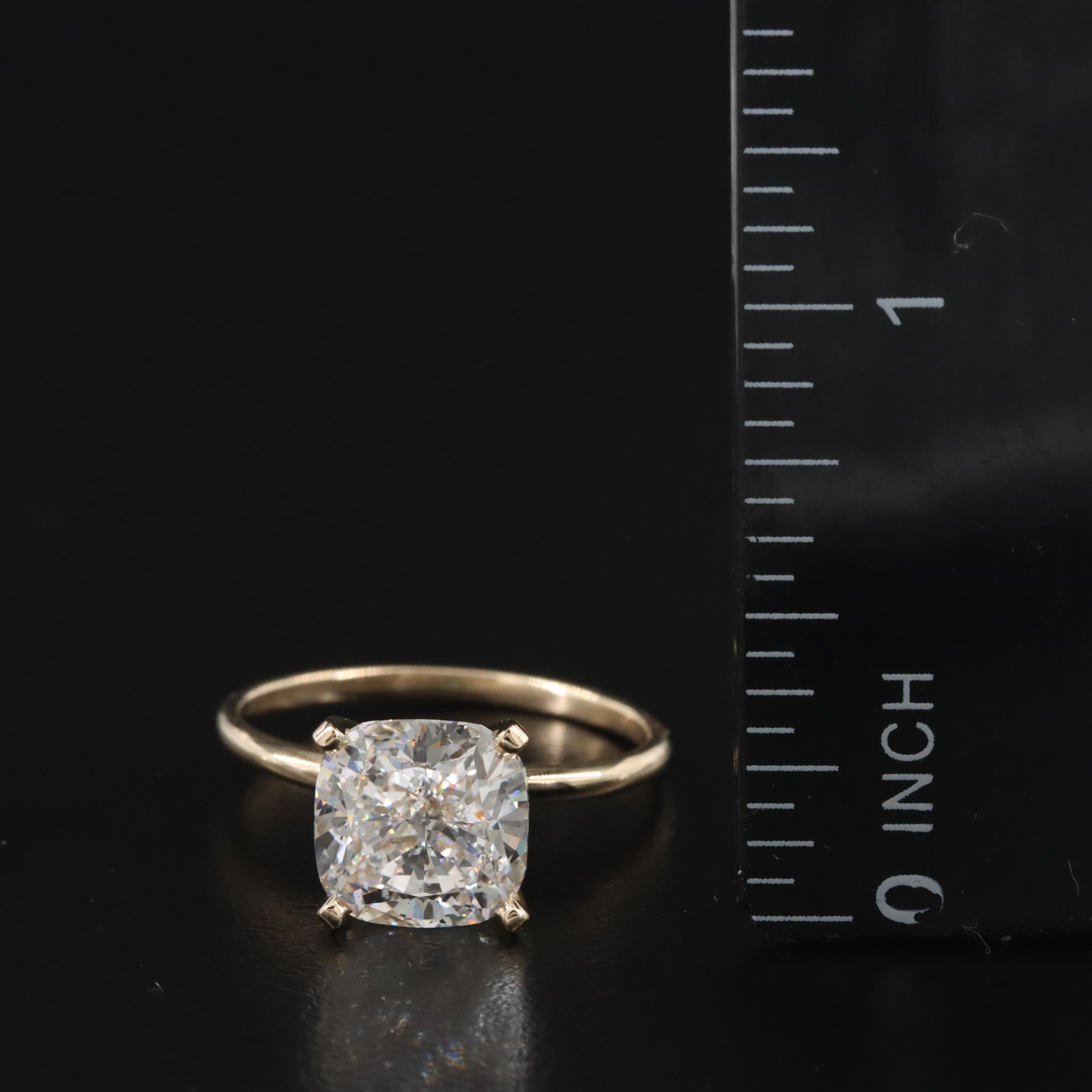14K 4.01 CT Lab Grown Diamond Solitaire Ring with IGI Report | EBTH