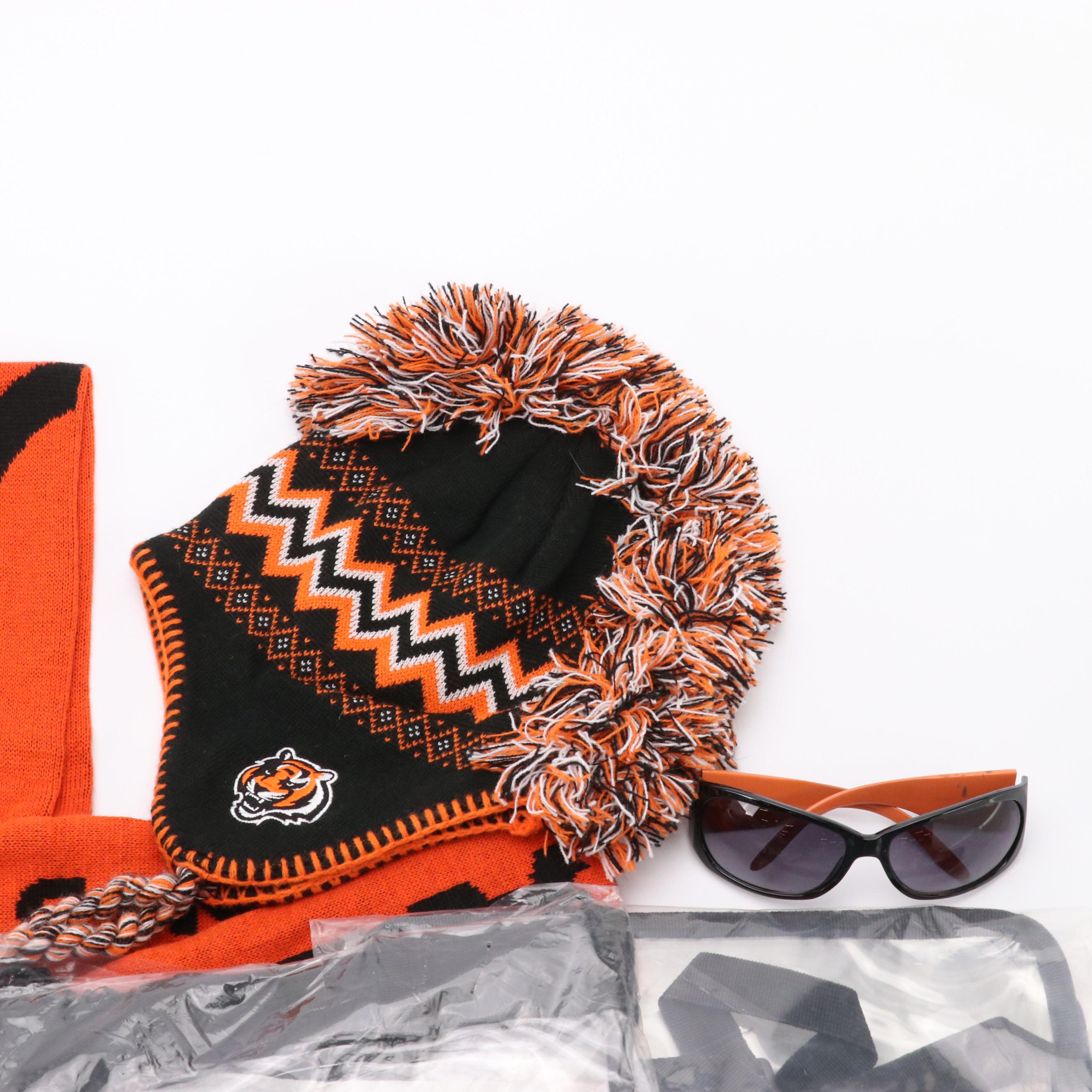 NFL Cincinnati Bengals Hooded Scarf, Clear Bags, Leggings, and More ...