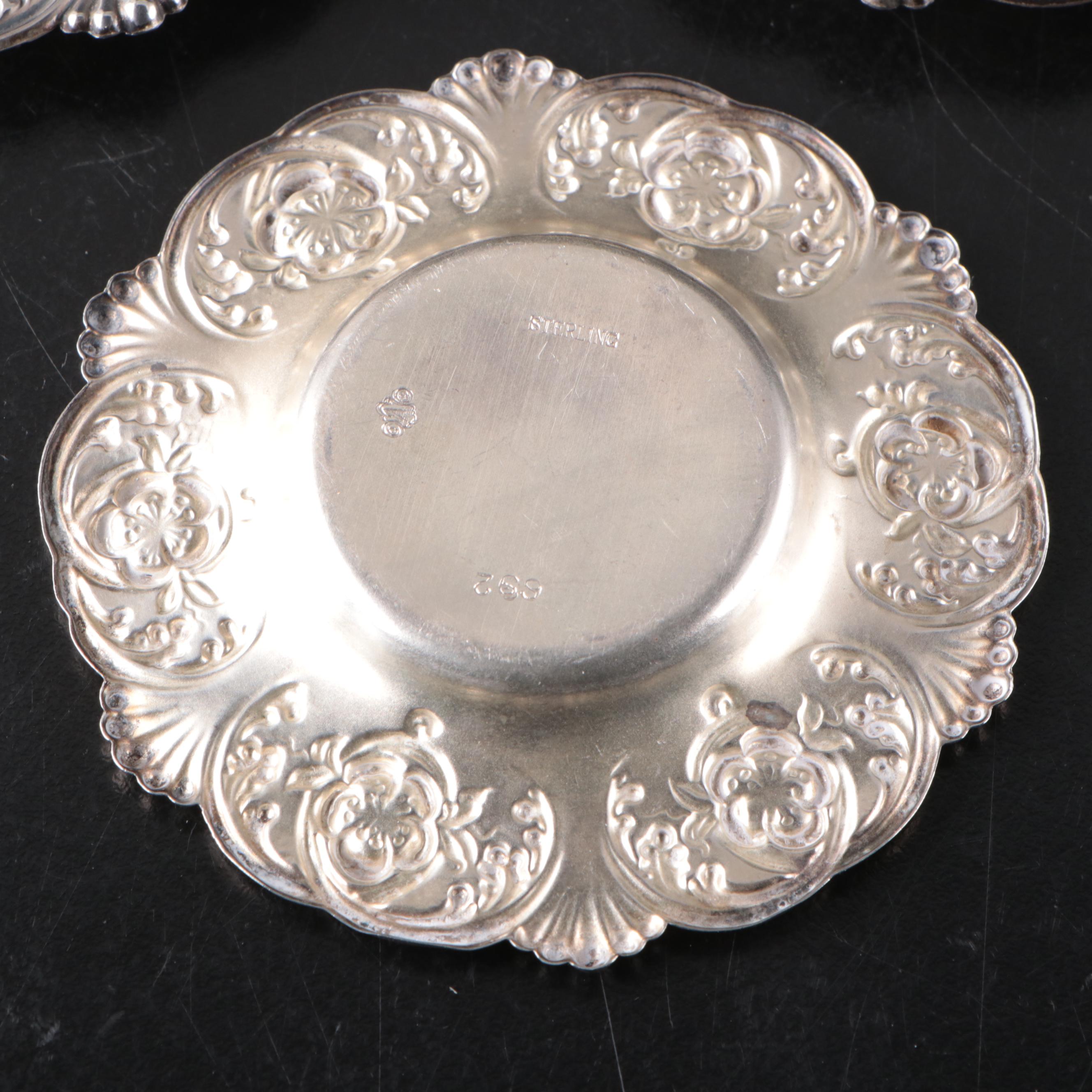 Alvin Sterling Silver Butter Pats and Other Sterling Silver Table ...