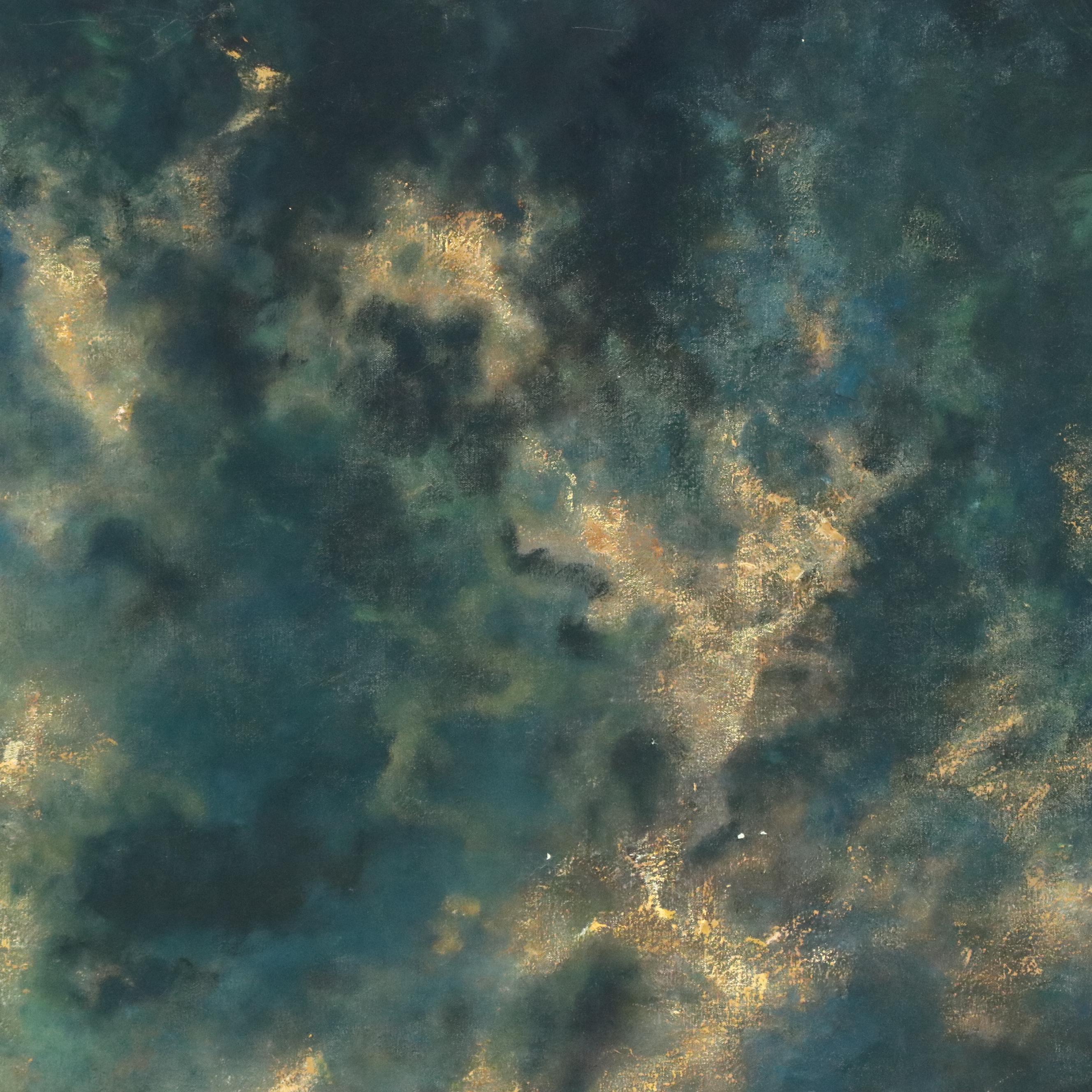 David Melby Large-Scale Night Sky with Comet Oil Painting | EBTH