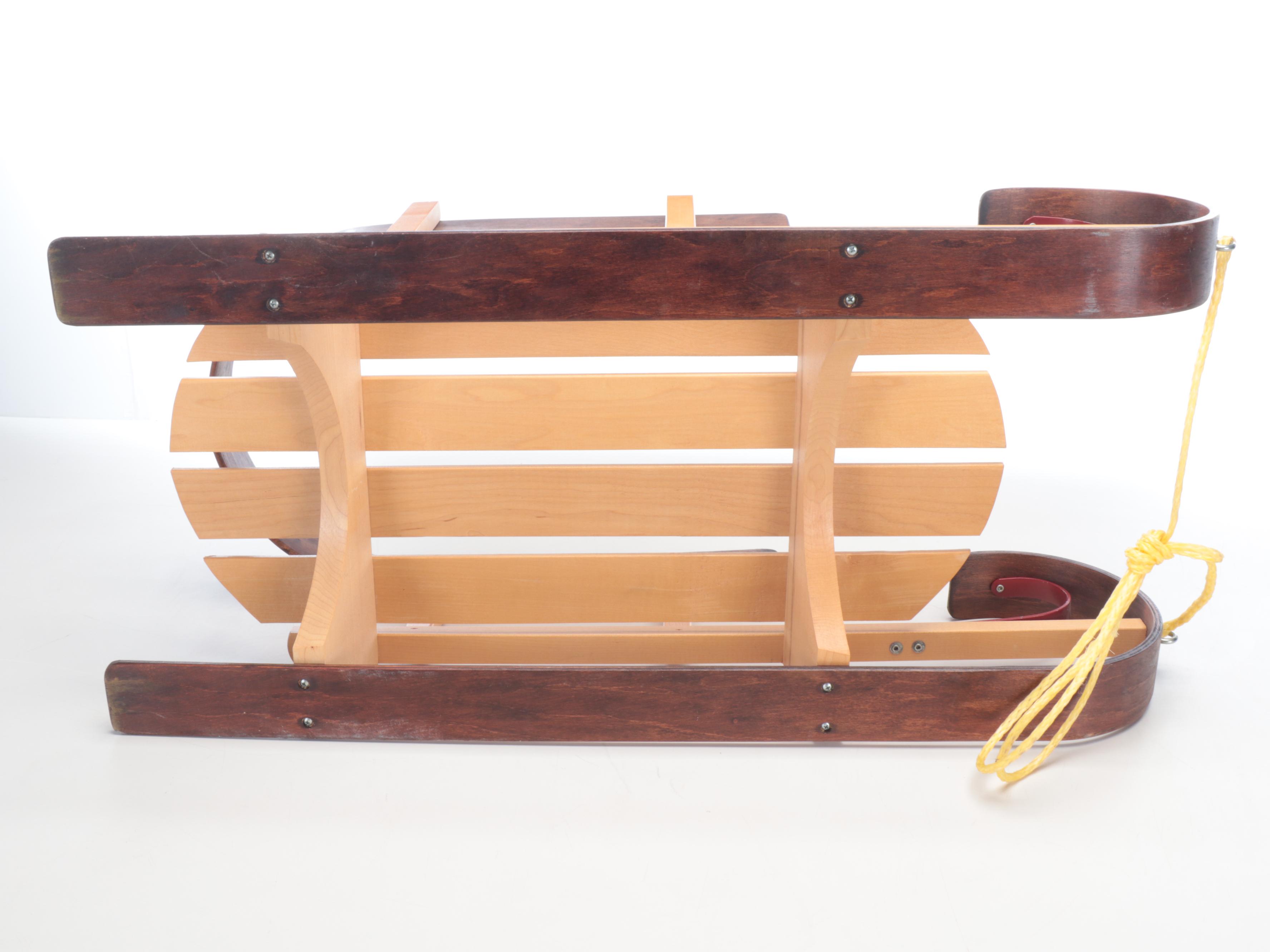 Eddie Bauer Wooden Decorative Sled | EBTH