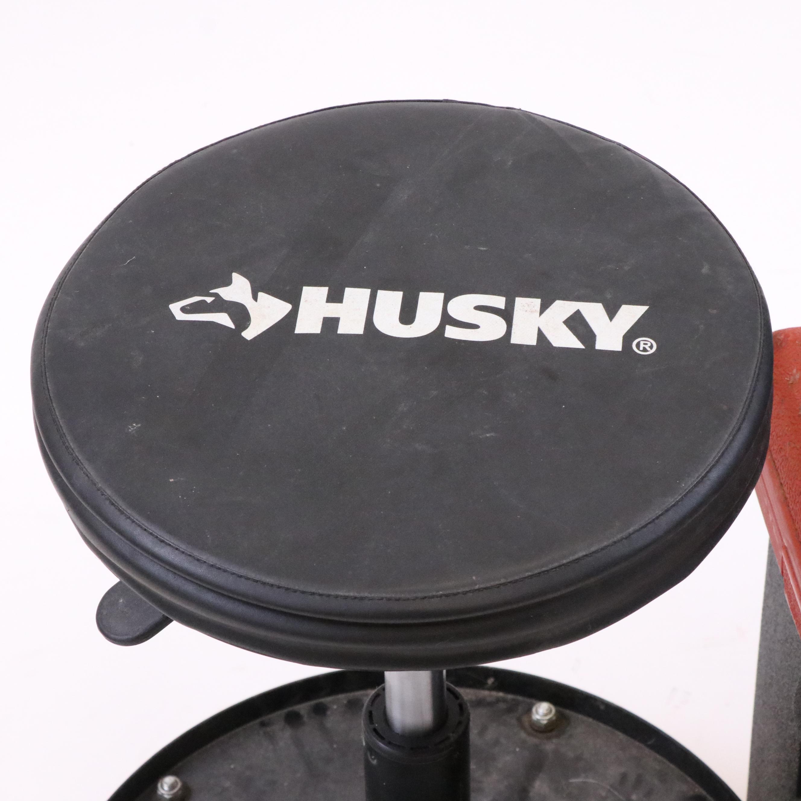 Craftsman Mechanics Tool Sets with Cases and Husky Pneumatic Stool | EBTH