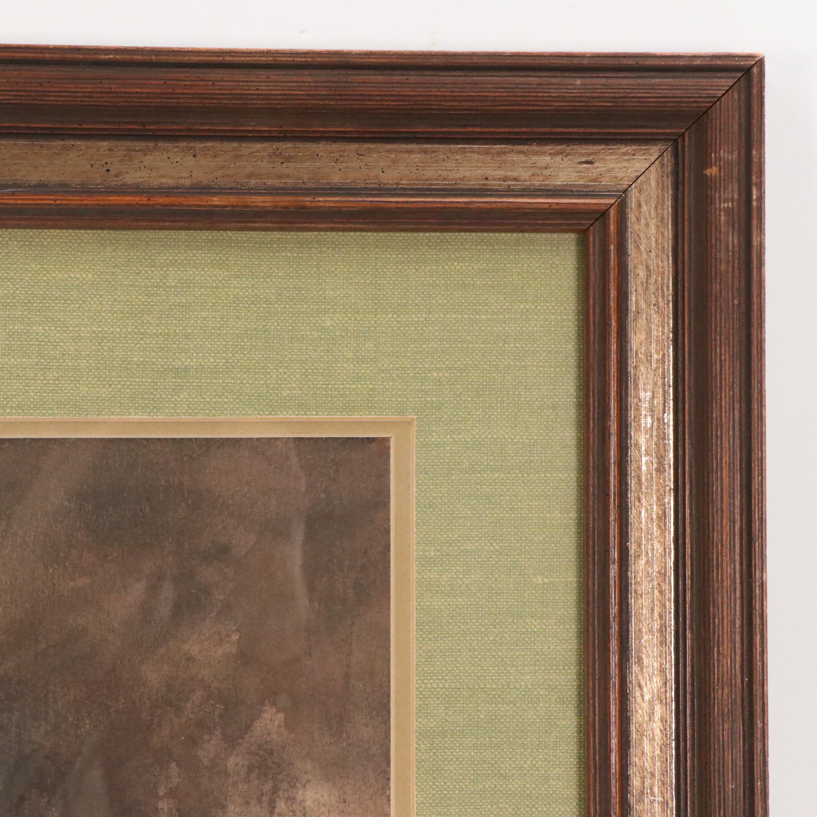 Watercolor Painting of Reclining Lion | EBTH