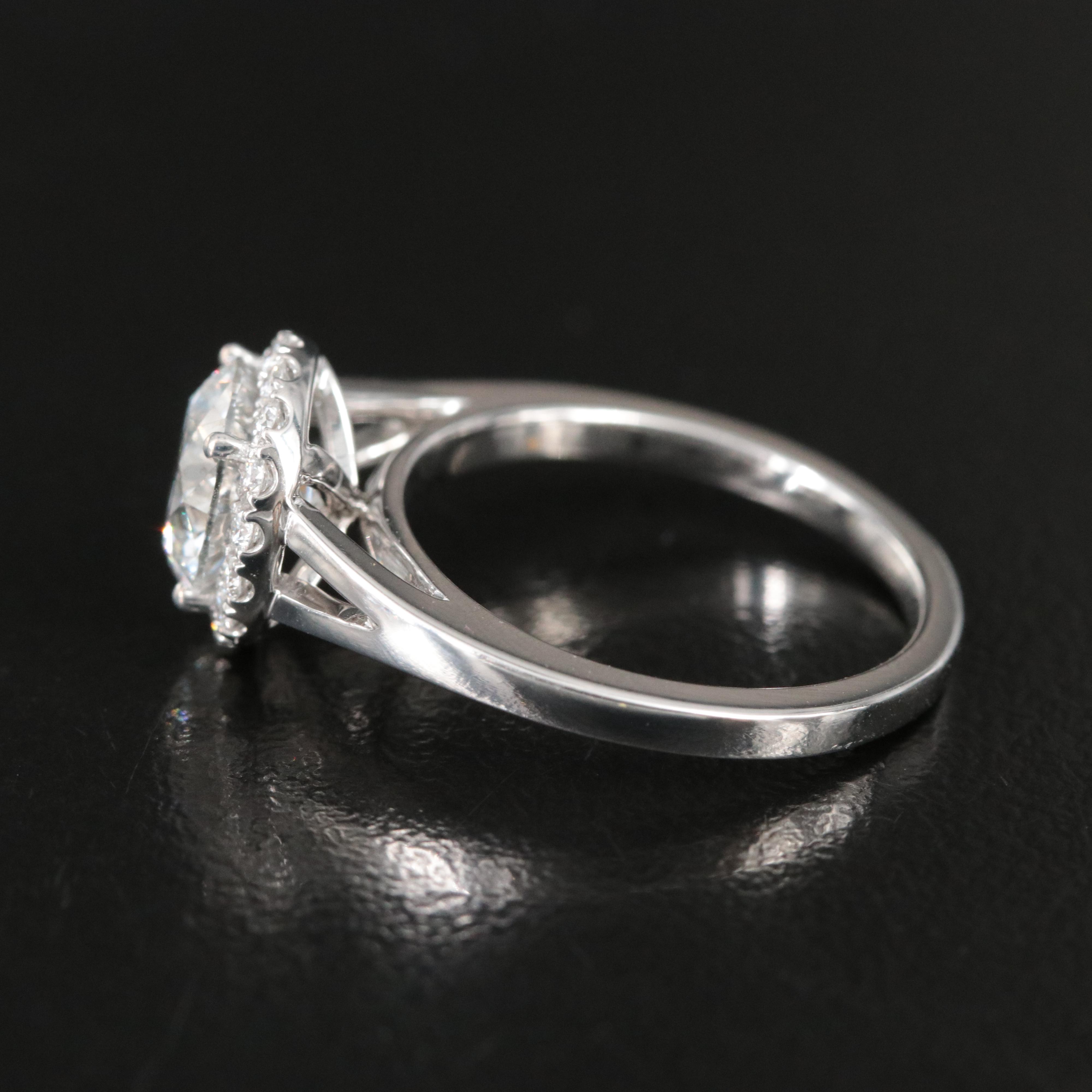 18K 2.06 CTW Diamond Ring with Lab Grown Diamond Center and Online IGI ...
