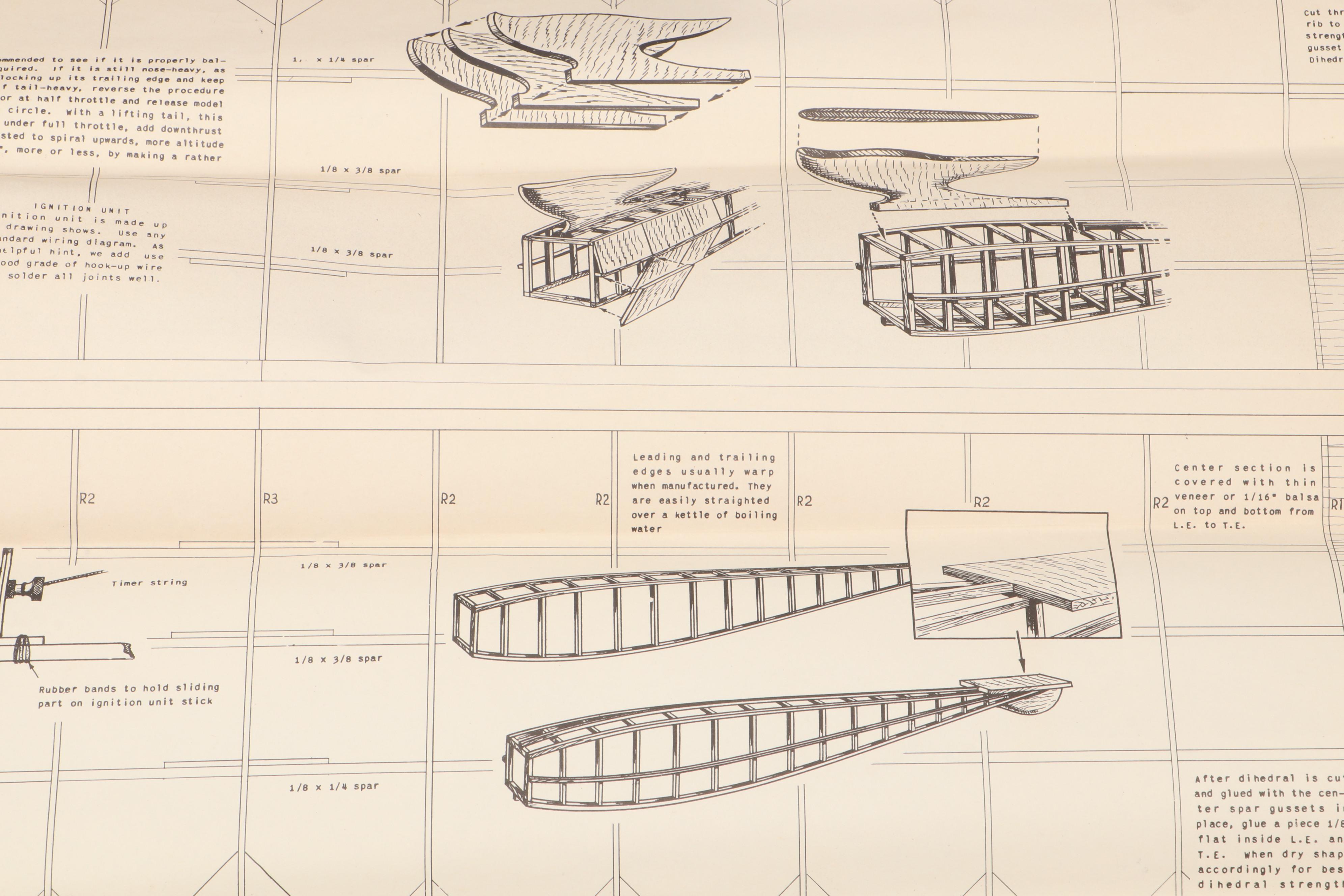 Cleveland "Black Widow T-155" and "Playboy Junior" Airplane Model Kits ...