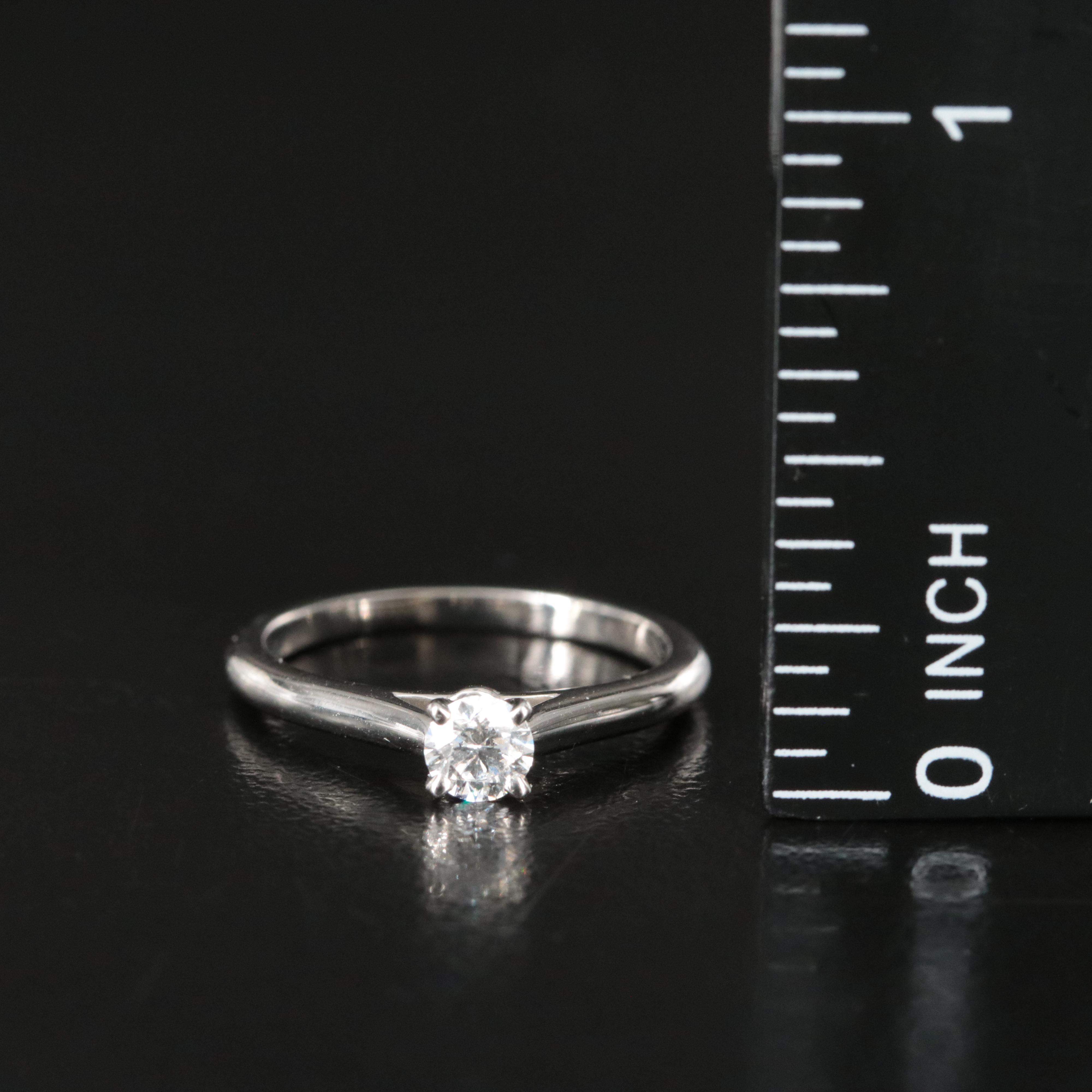 Cartier Solitaire 1895 Platinum 0.25 Ct Diamond Solitaire Ring | EBTH