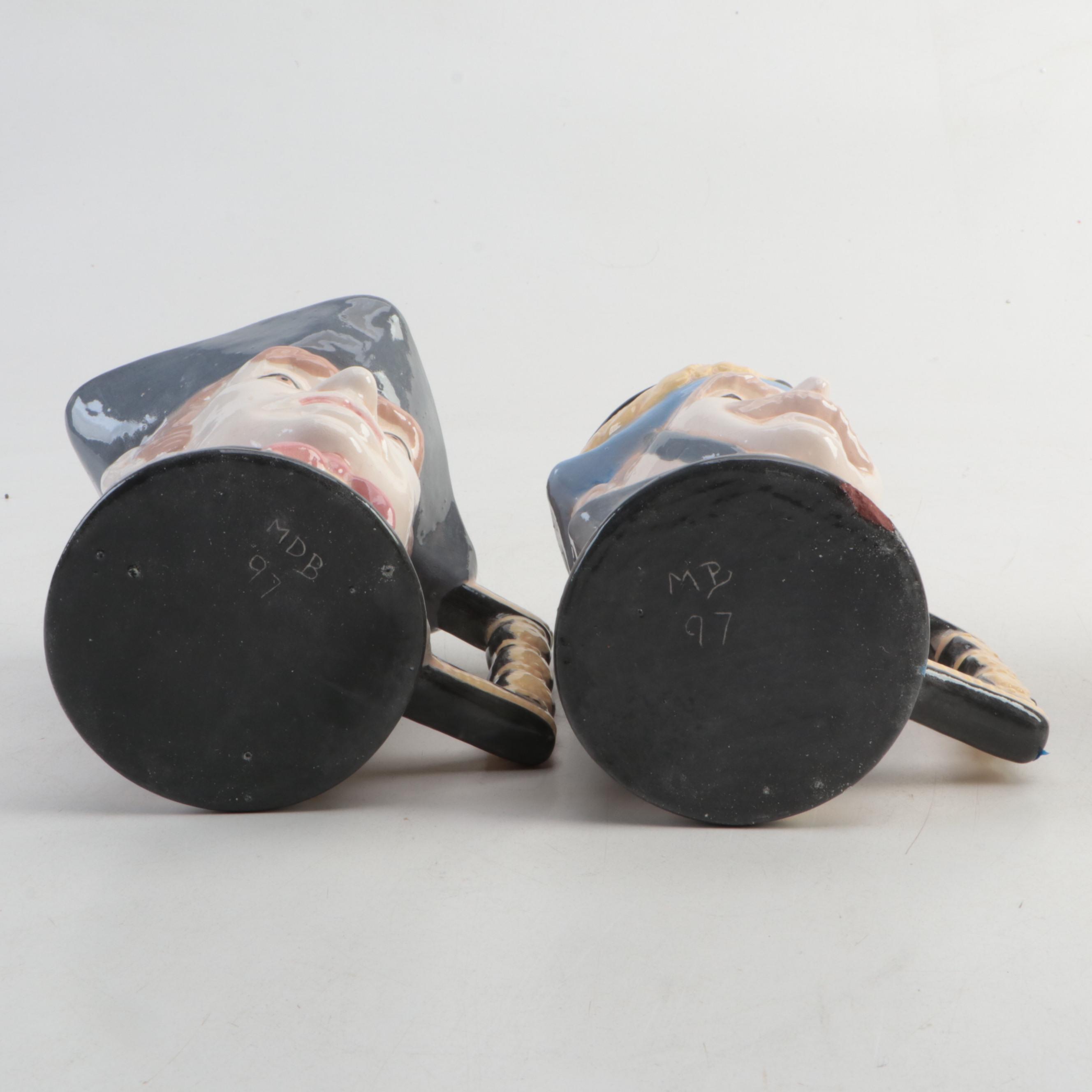 Toby Jug Style Ceramic Mugs, 1997 | EBTH