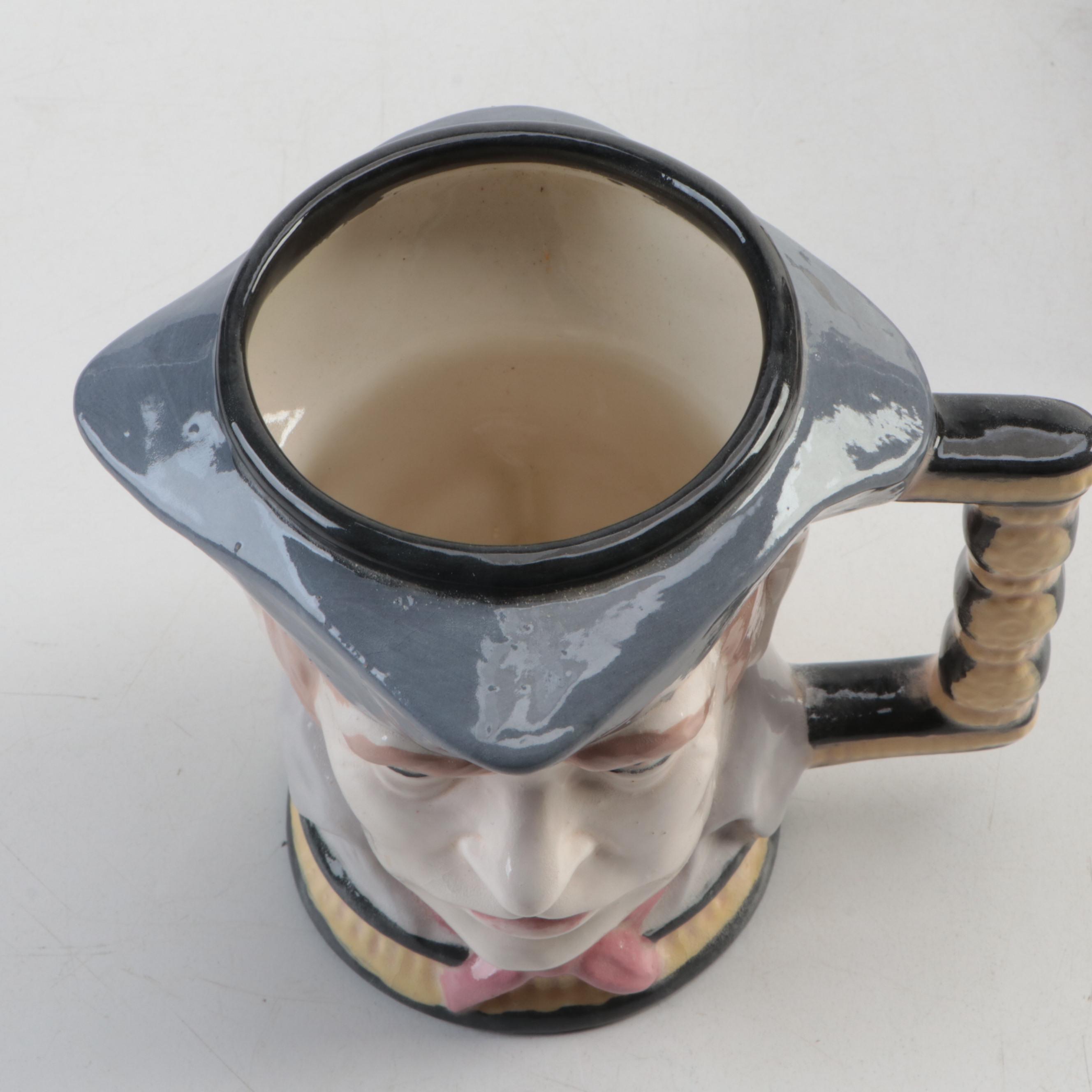 Toby Jug Style Ceramic Mugs, 1997 | EBTH