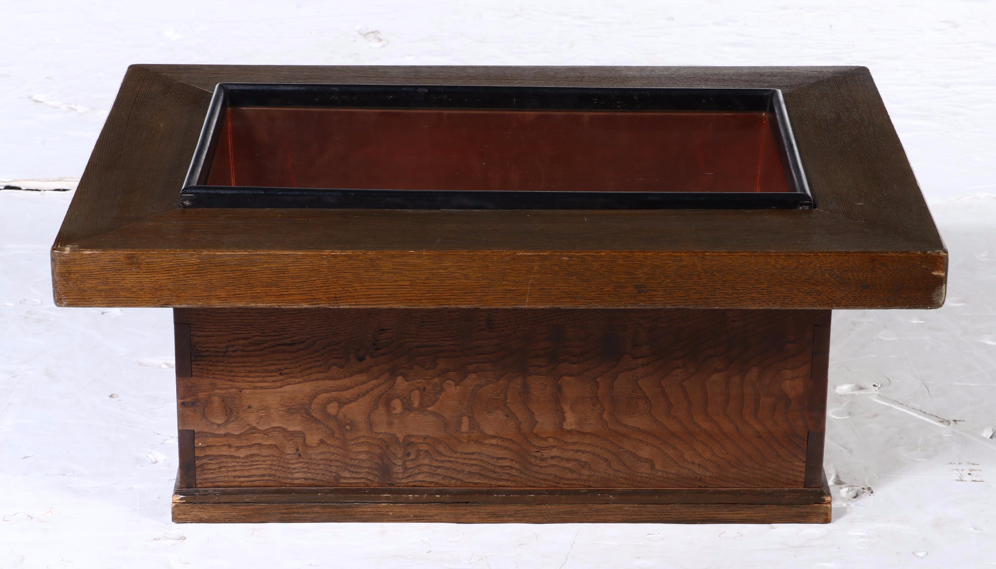 Japanese Copper-Lined Wood Hibachi Table | EBTH