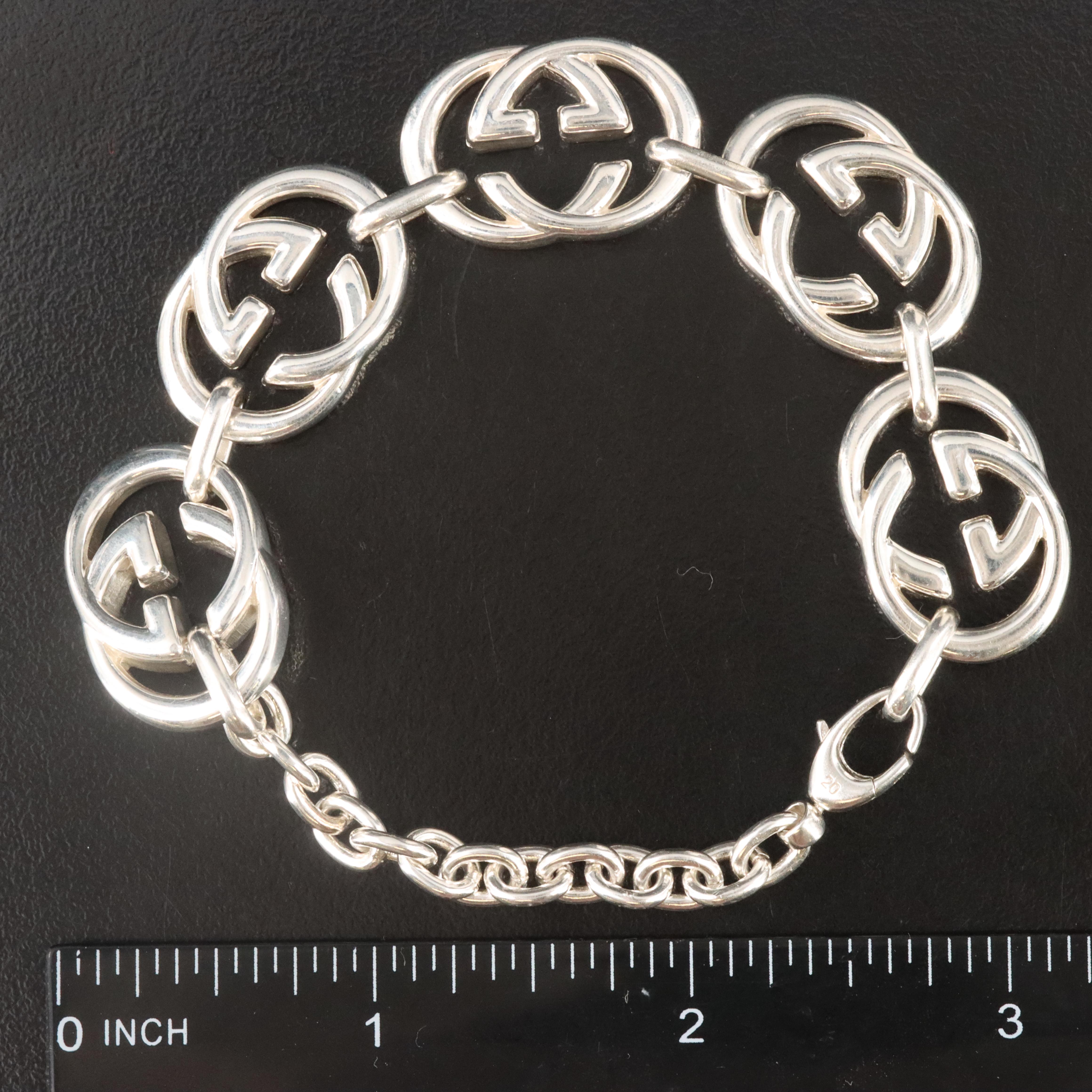 Gucci Britt Sterling G Link Bracelet | Everything But The House