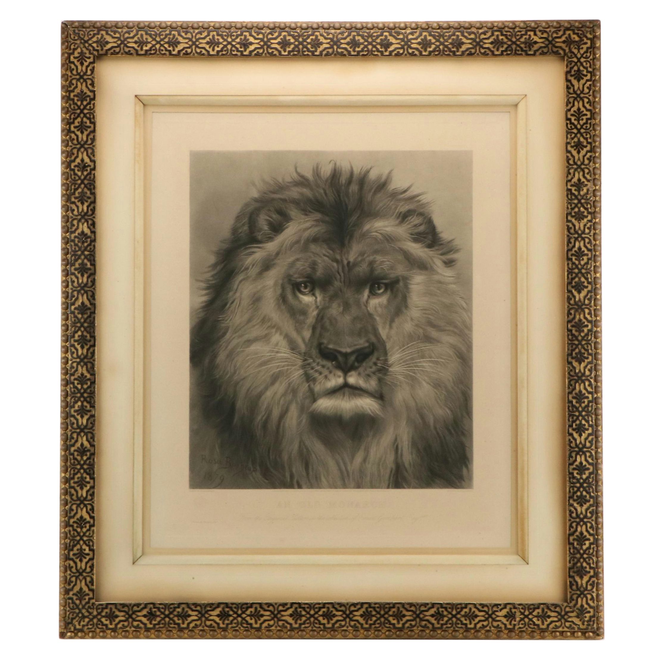 W. H. Simmons Engraving After Rosa Bonheur "An Old Monarch," 1881 | EBTH
