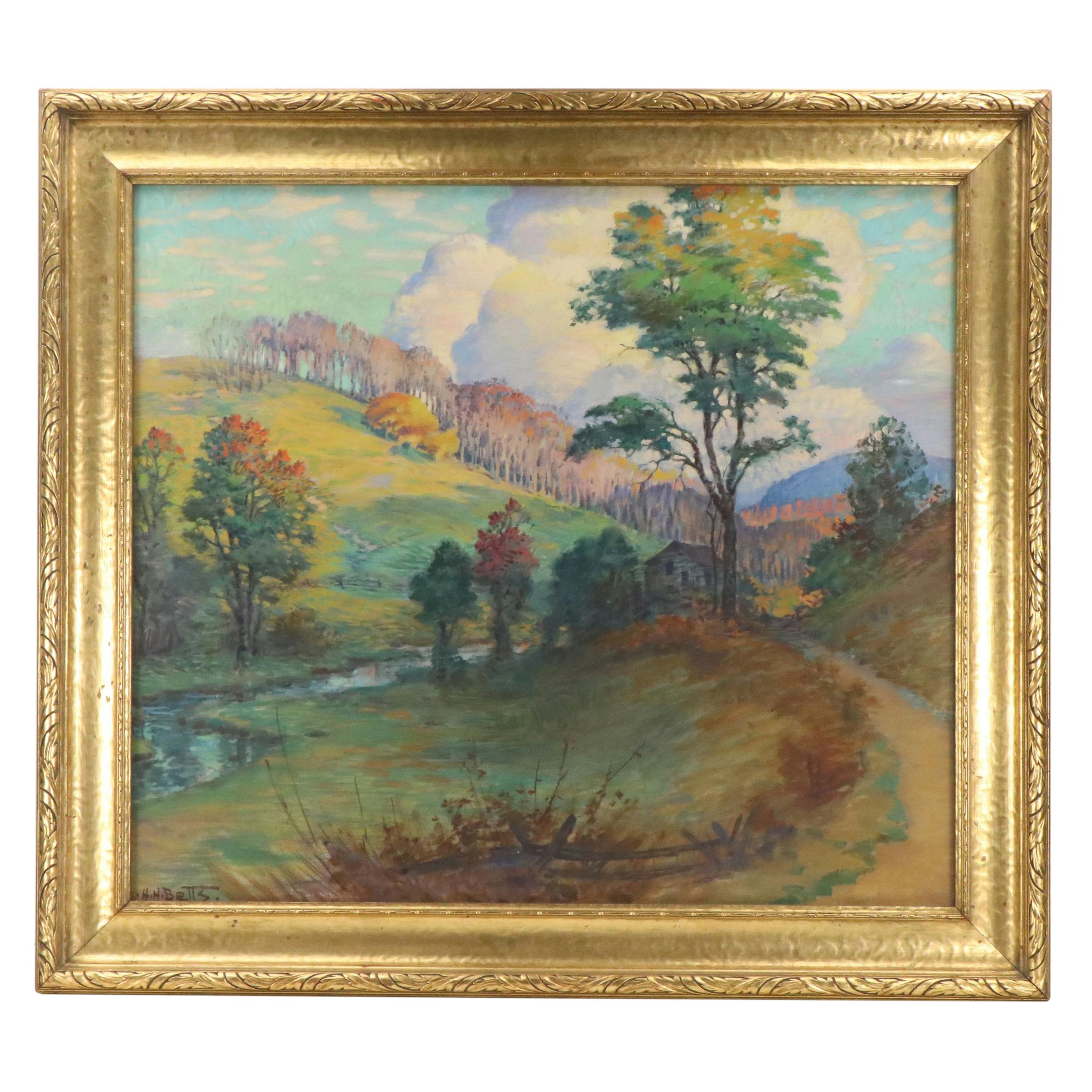 Harold Harrington Betts Landscape Oil Painting | EBTH