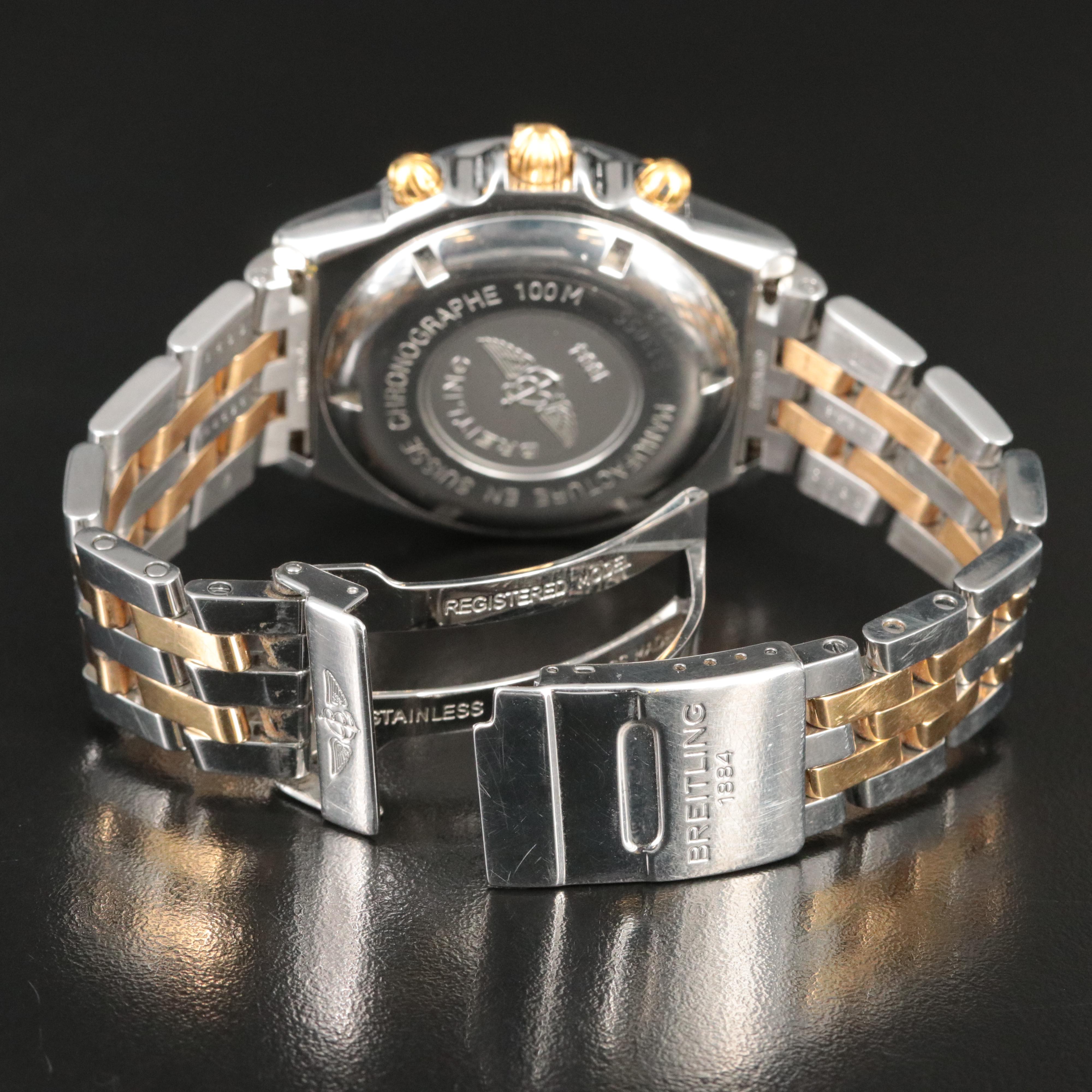 Breitling Crosswind Chronograph Steel and Gold Automatic Watch ...