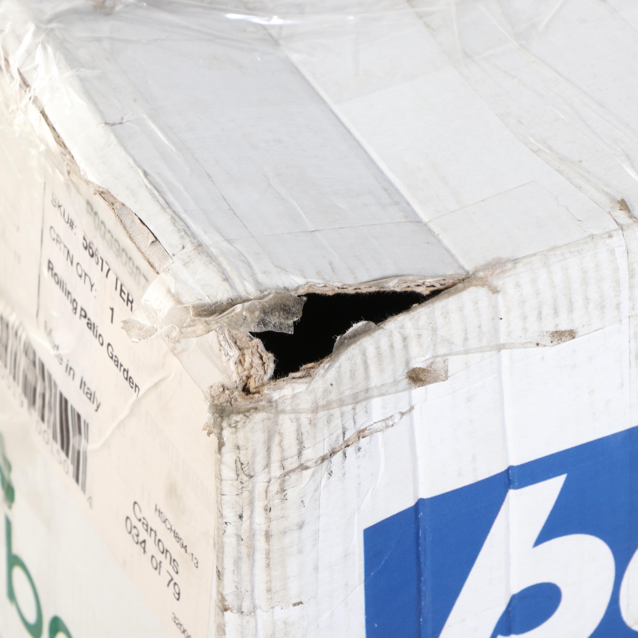 Bama 3-Tiered Rolling Patio Garden with Terracotta Plastic Planters | EBTH