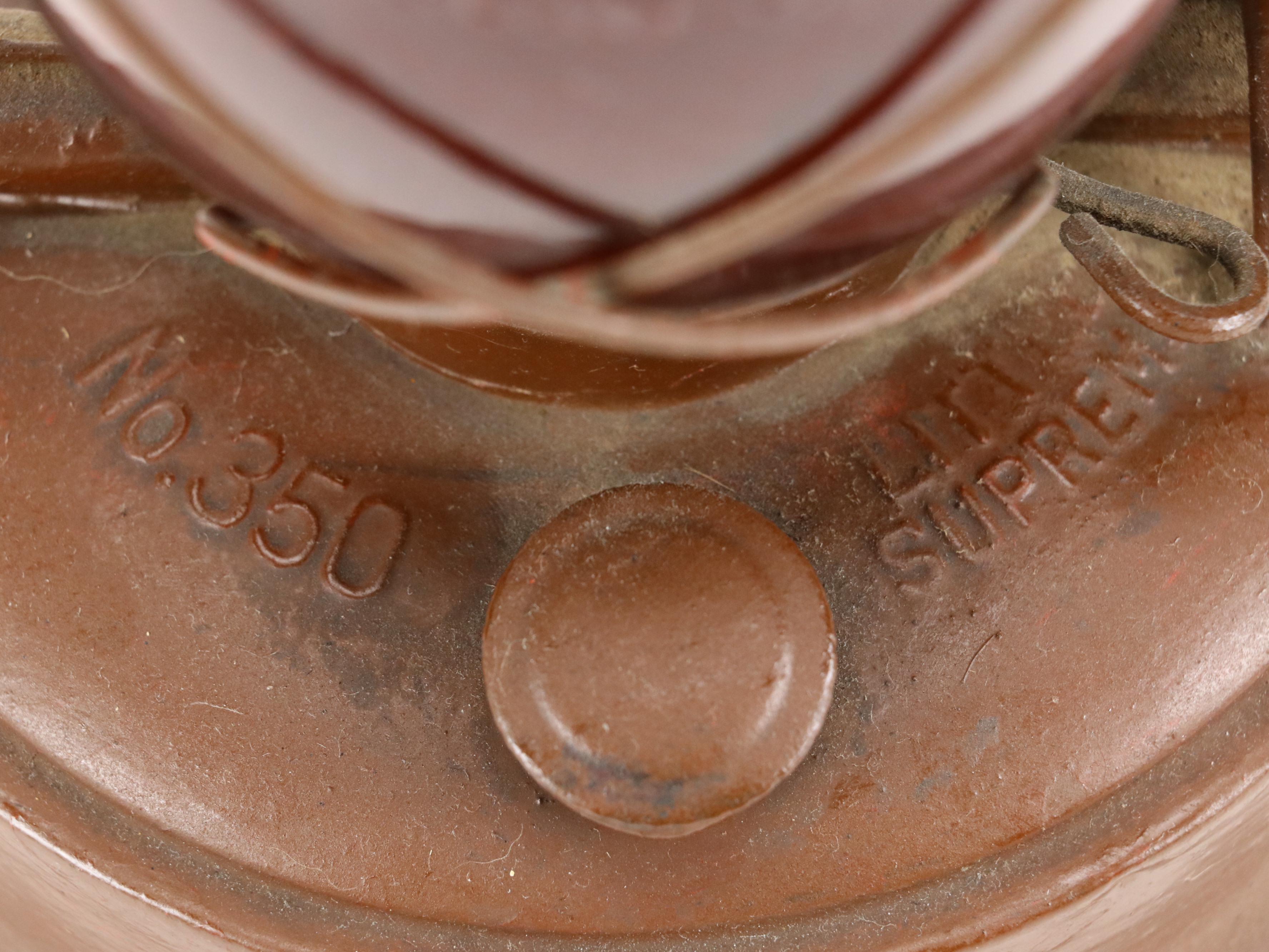 Embury "Little Supreme" Lantern with Dietz Red Glass, Other Oil Lamp ...