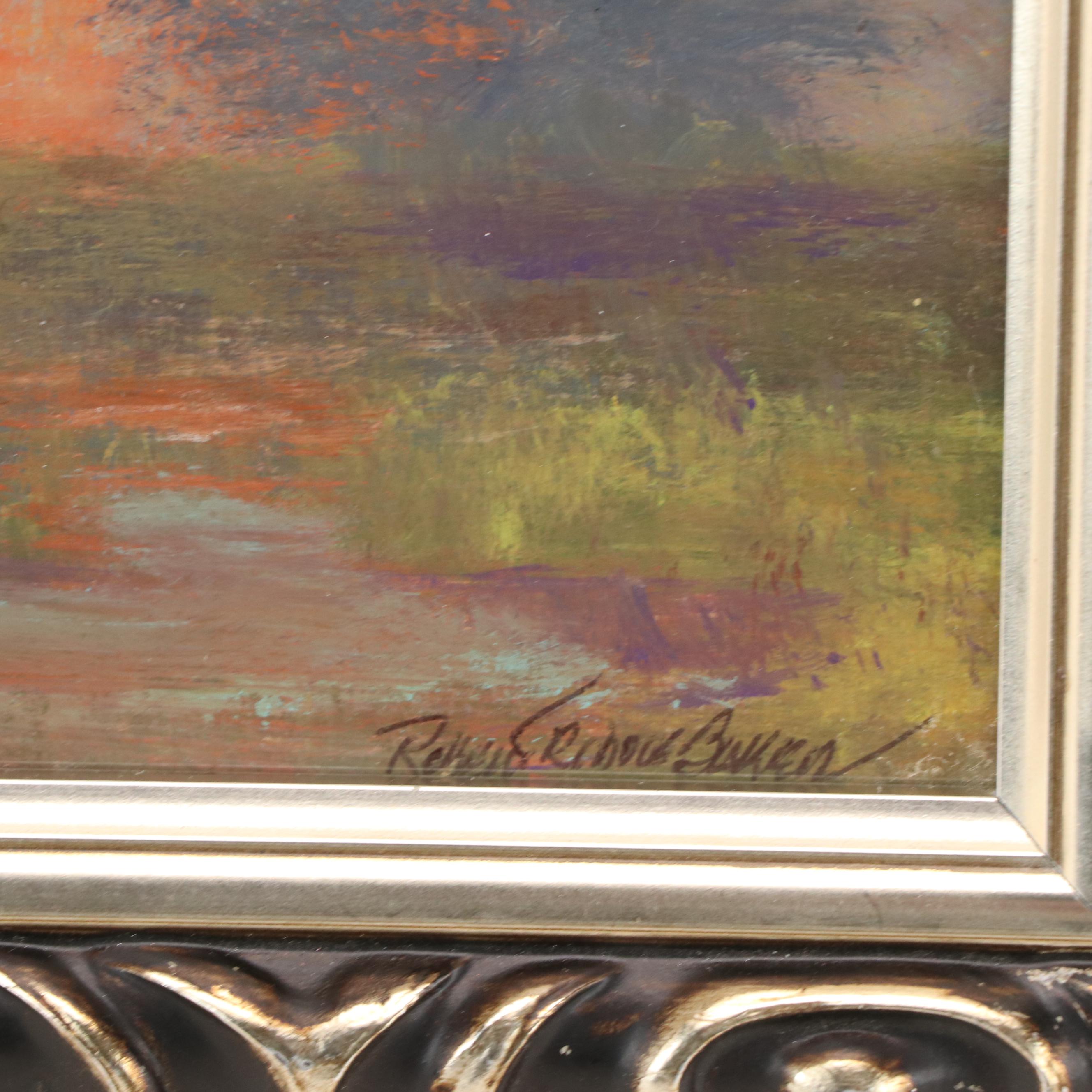 Robert Riddle-Baker Landscape Acrylic Painting "Almost Set," 2024 | EBTH