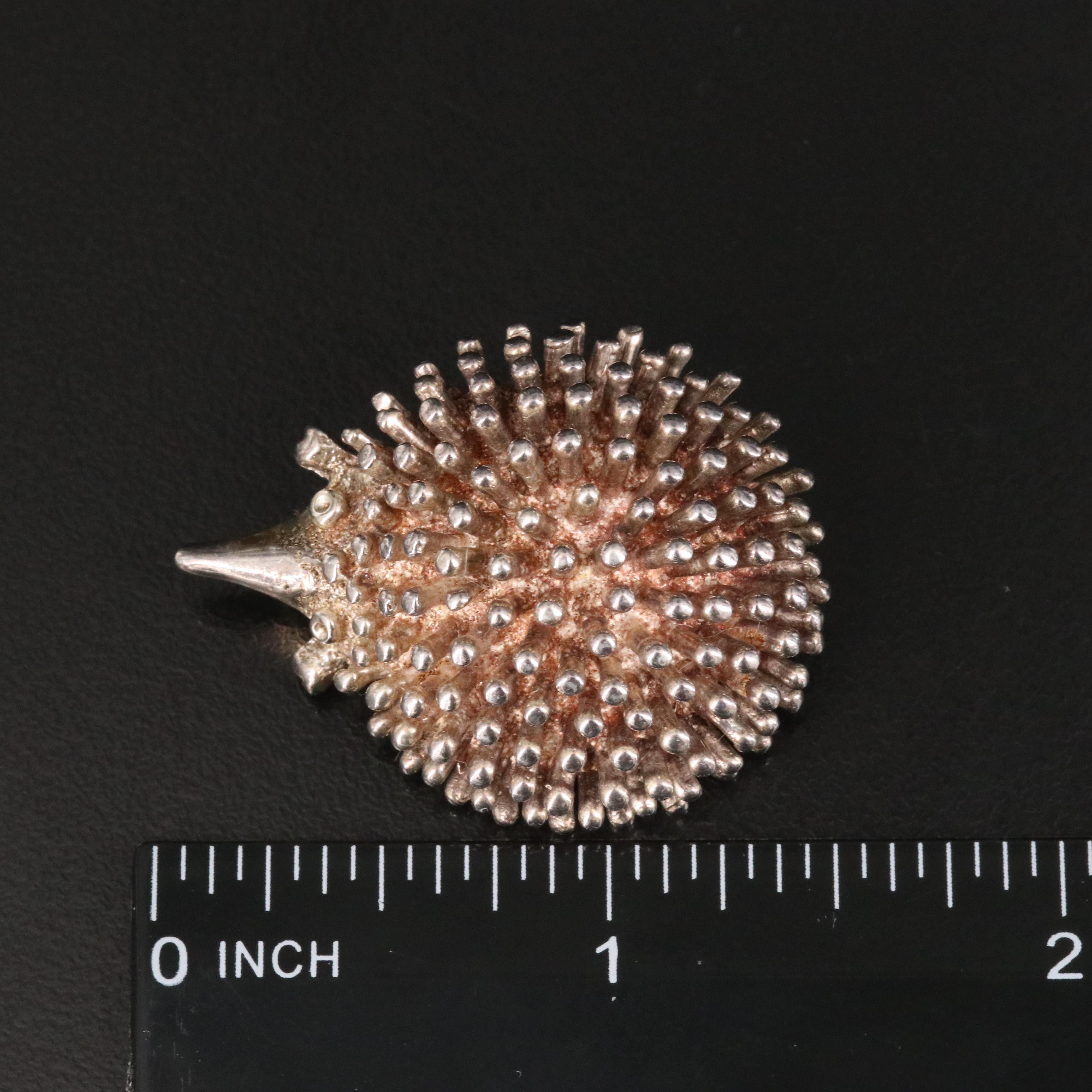 Mexican Sterling Hedgehog Brooch | Everything But The House