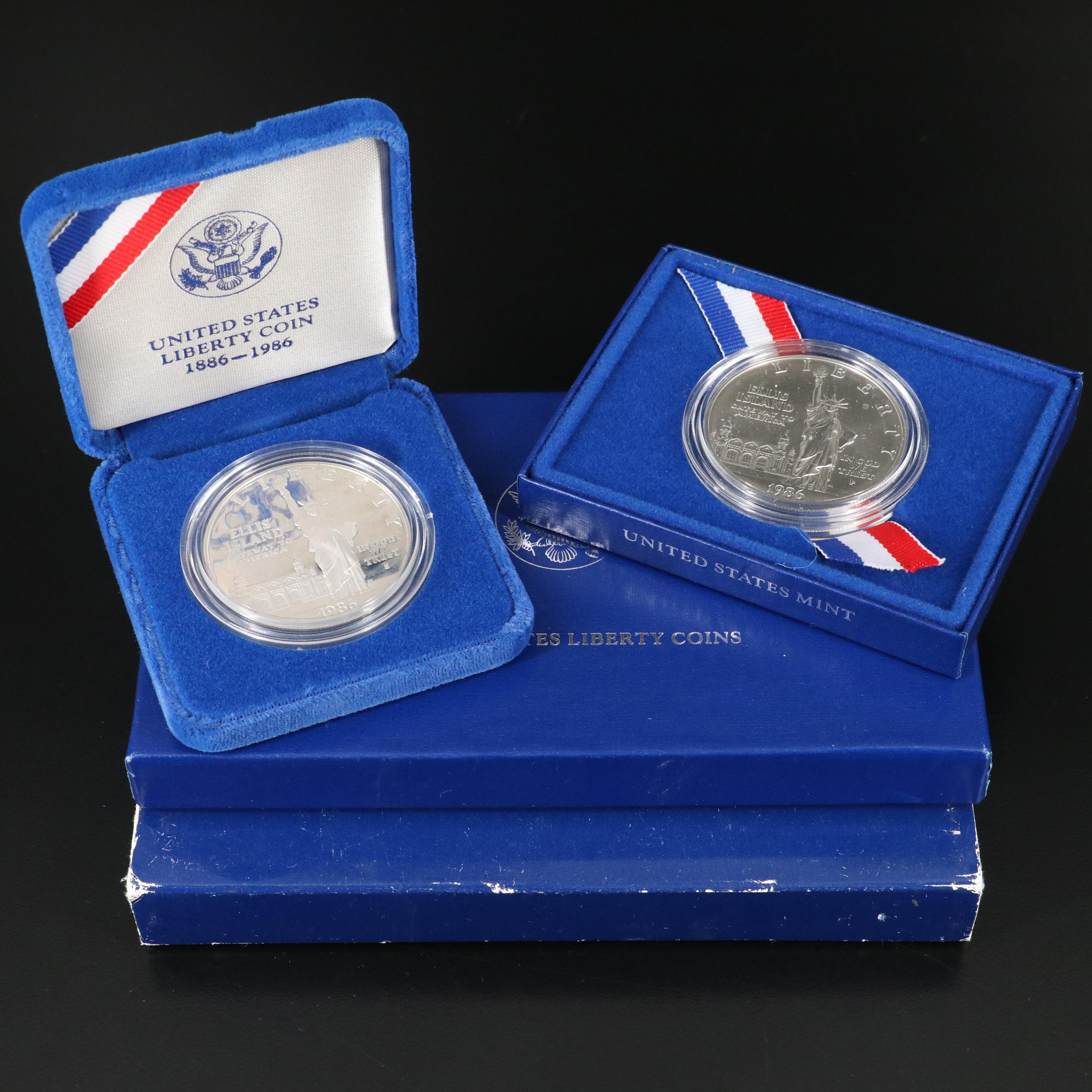 Four Different 1986 Liberty Coins and Sets | EBTH