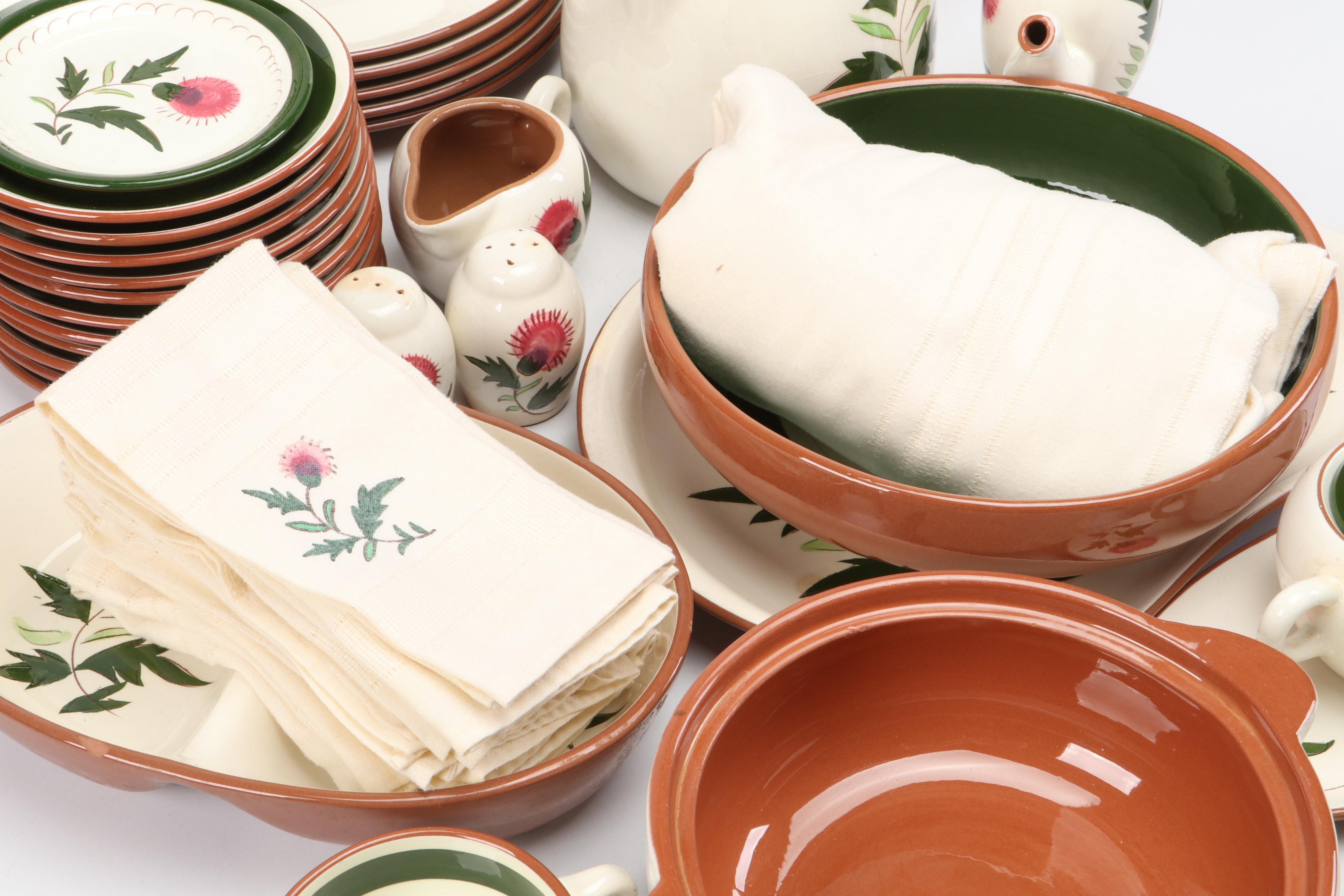 Stangl Pottery "Thistle" Dinnerware and Serving Pieces, Mid to Late ...