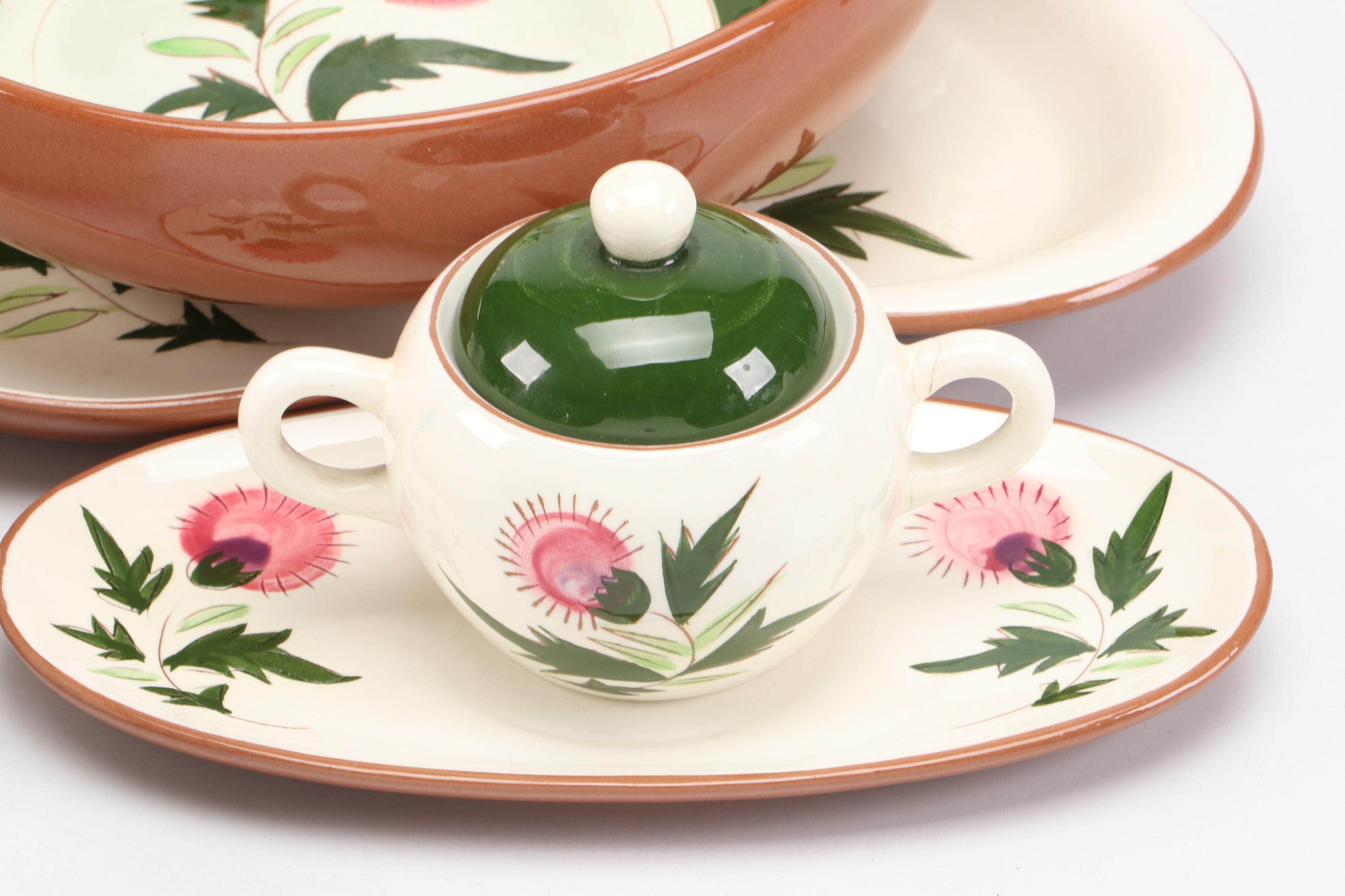 Stangl Pottery "Thistle" Dinnerware and Serving Pieces, Mid to Late ...