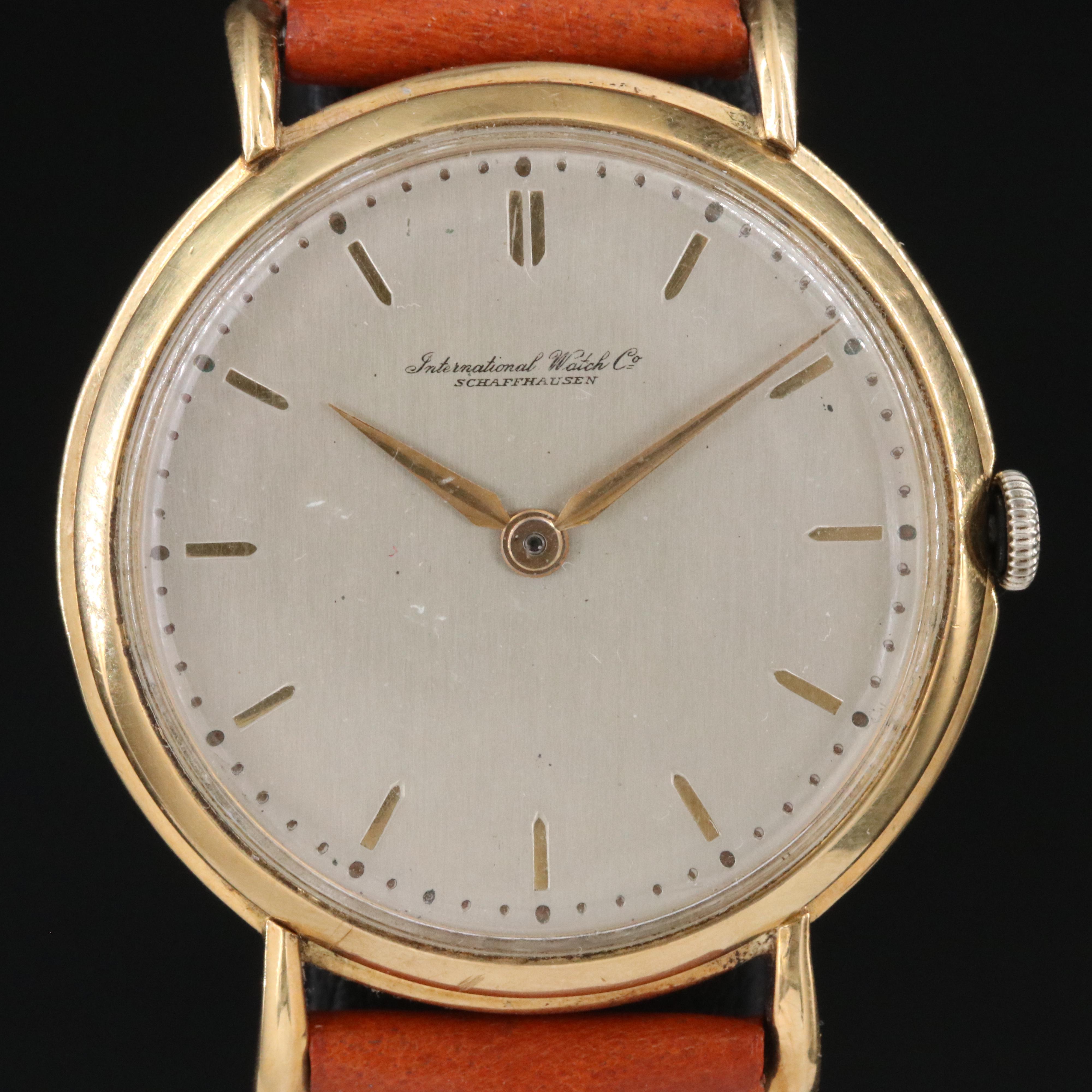 18K International Watch Co. Stem Wind Watch | EBTH