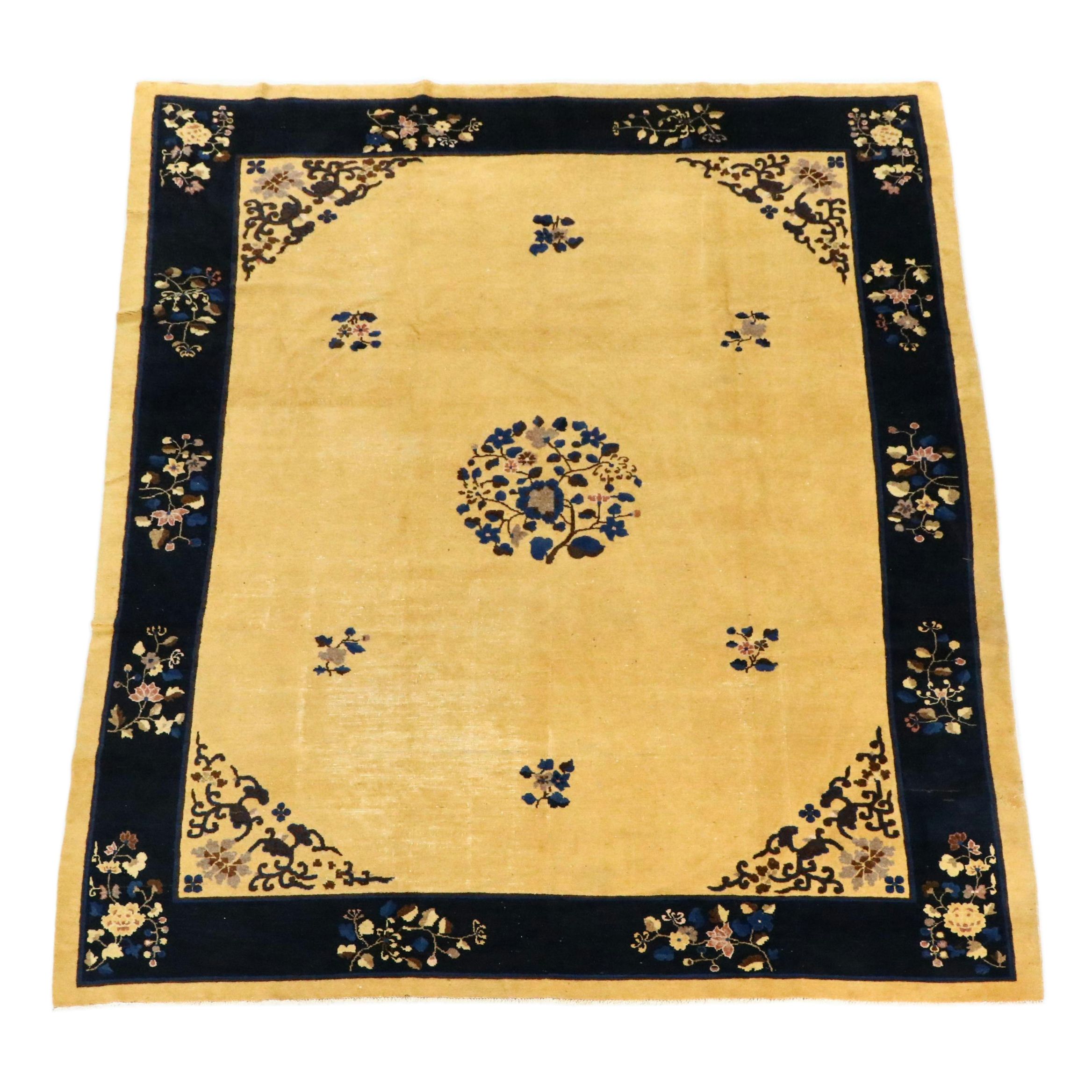 8'11 x 11'6 Hand-Knotted Chinese Nichols Art Deco Style Area Rug | EBTH