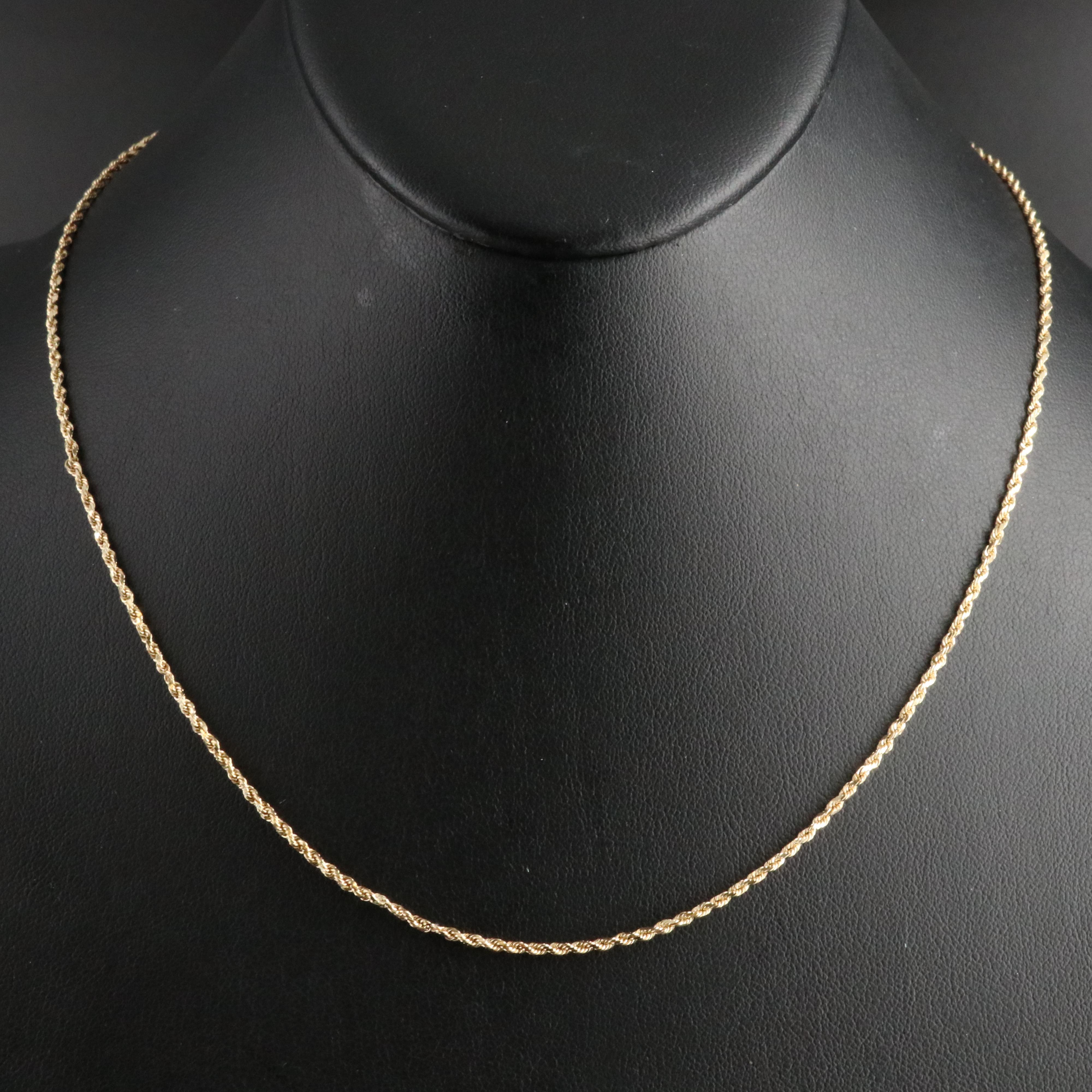 14K Braided Rope Necklace | EBTH