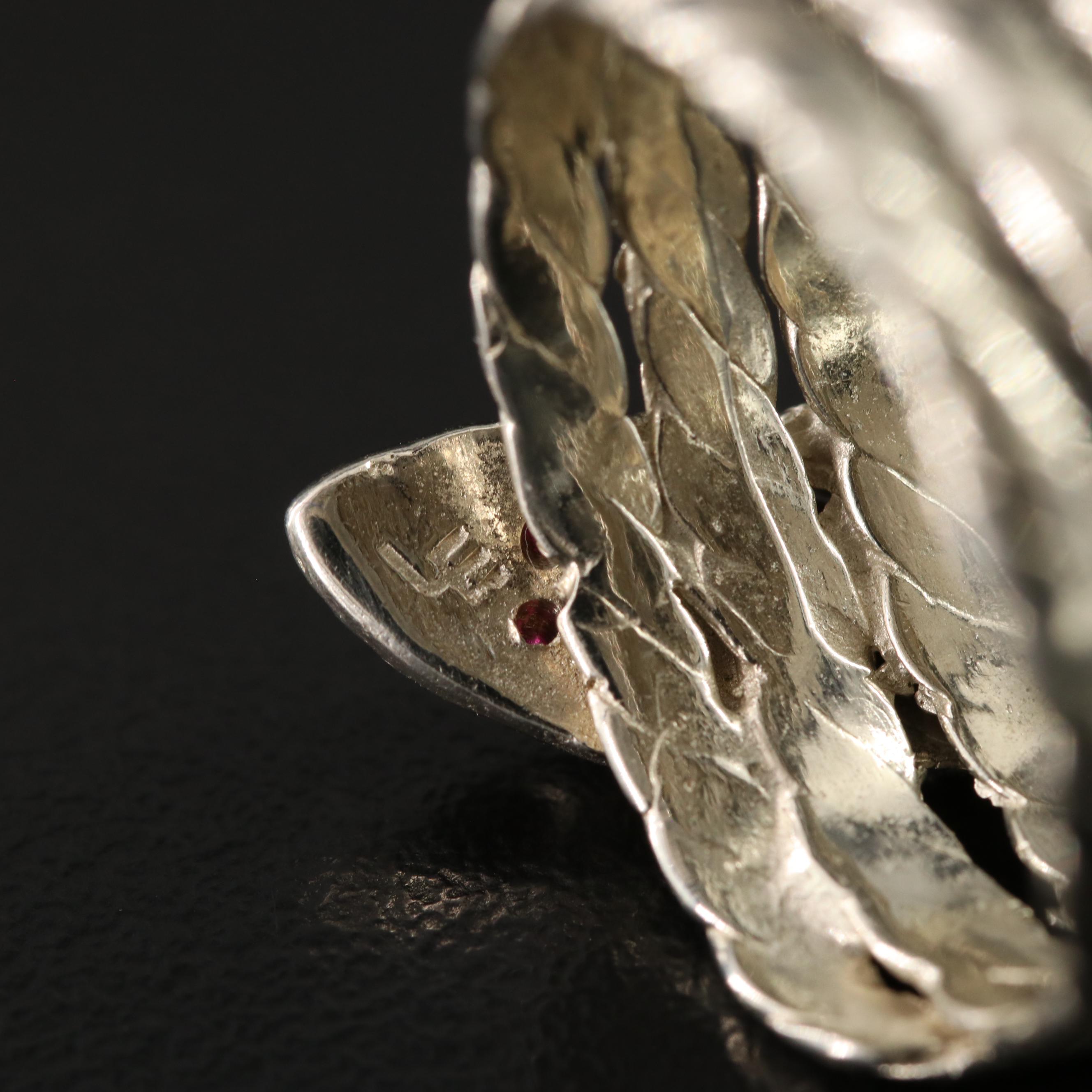 10K Ruby Coiled Snake Ring | EBTH