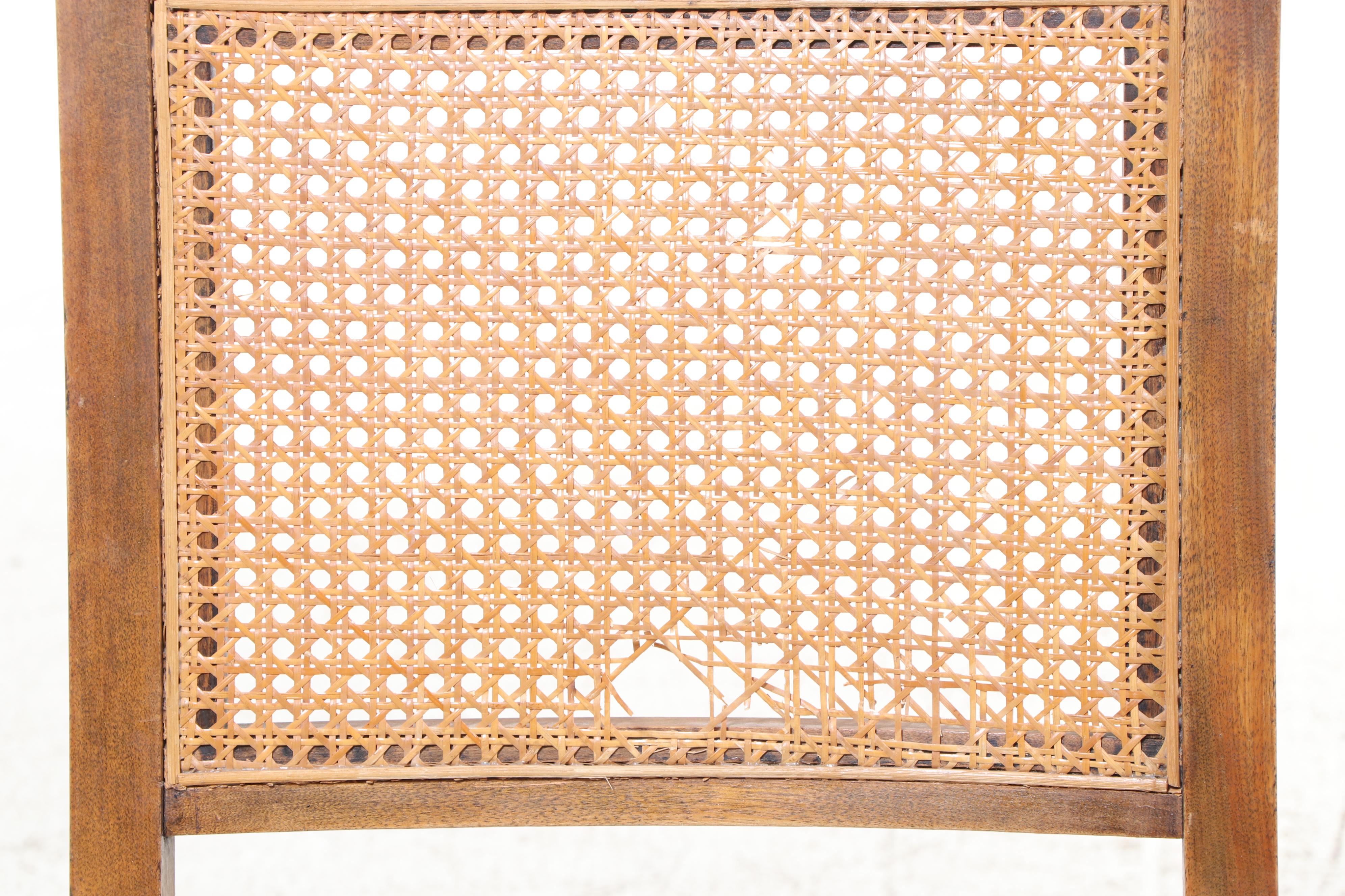 Pair of William and Mary Style Barley Twist Leg and Cane Back Chairs | EBTH