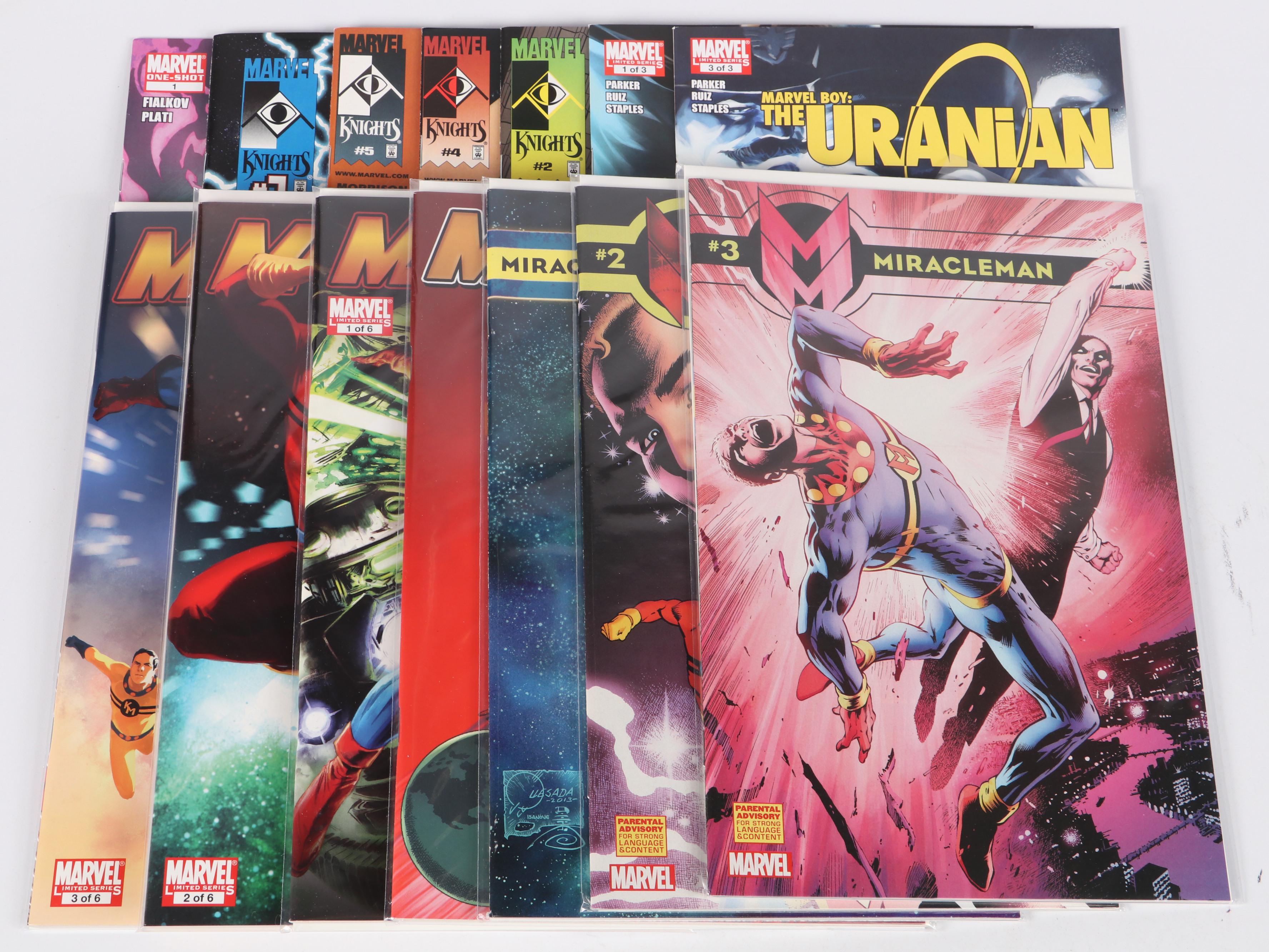 Modern Marvel Comics Featuring Captain Marvel, Ms. Marvel, Miracle Man ...