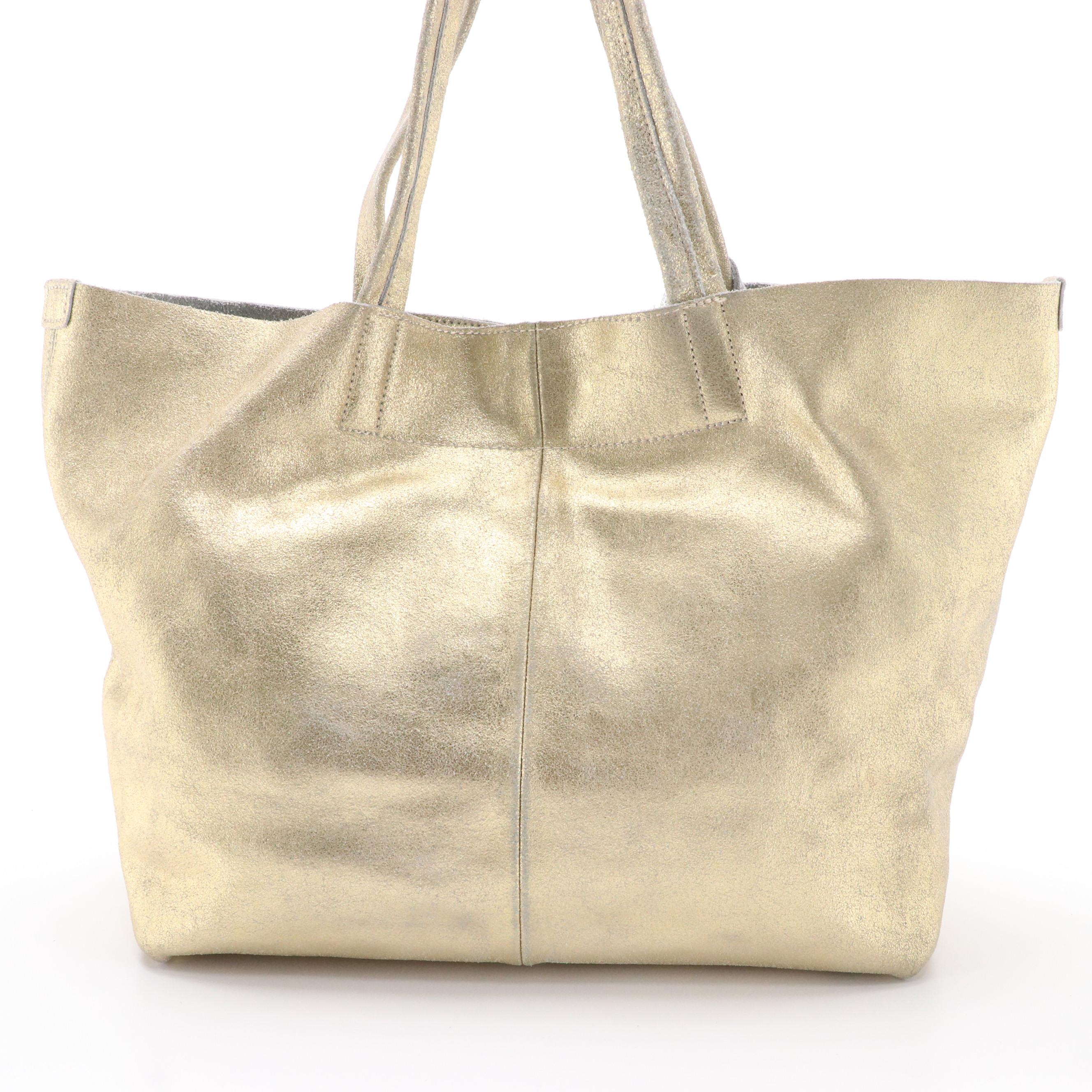 Ls Scene Metallic Leather Tote with Pochette | EBTH