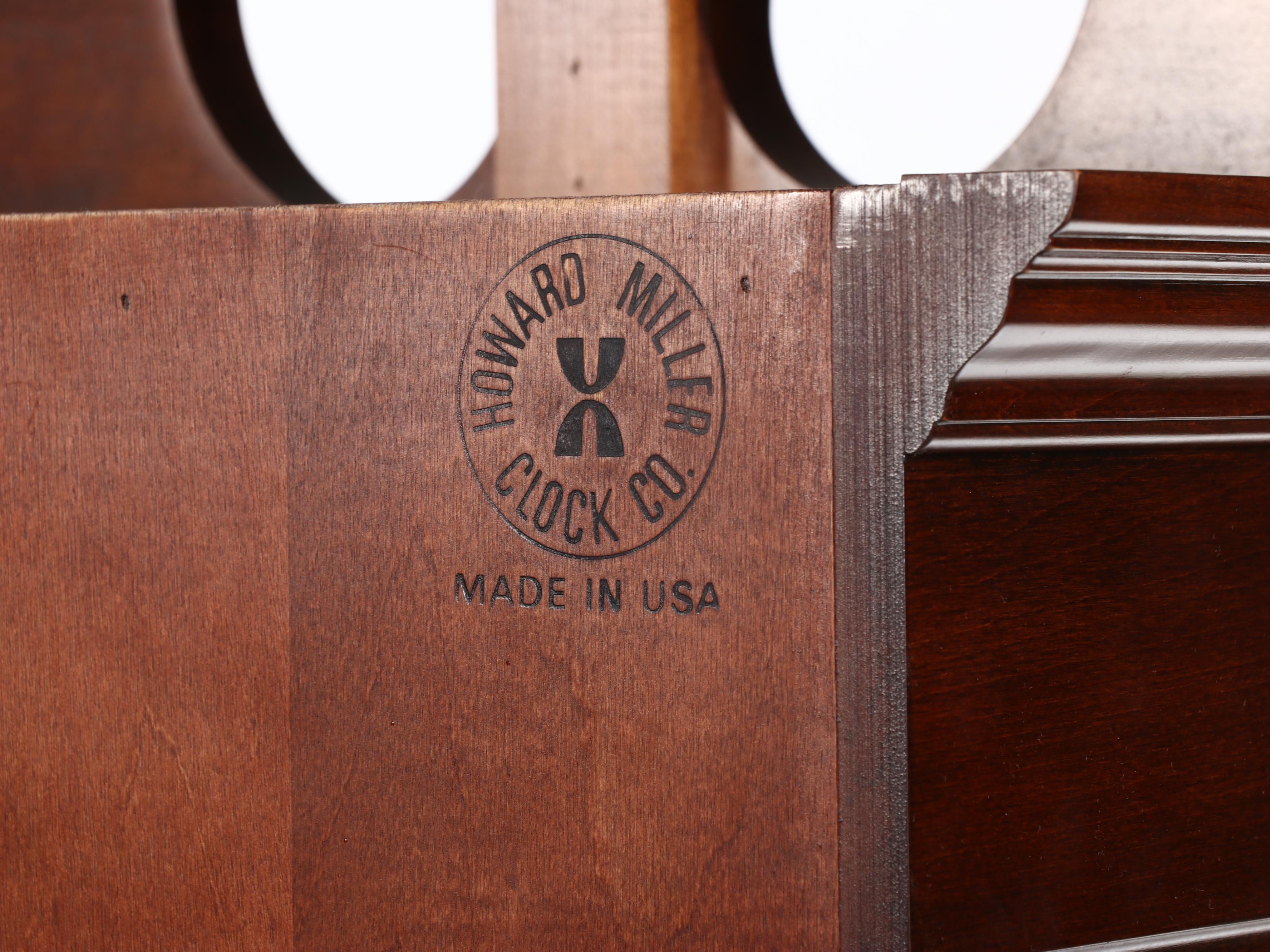 Howard Miller Mahogany Finish Grandfather Clock | EBTH