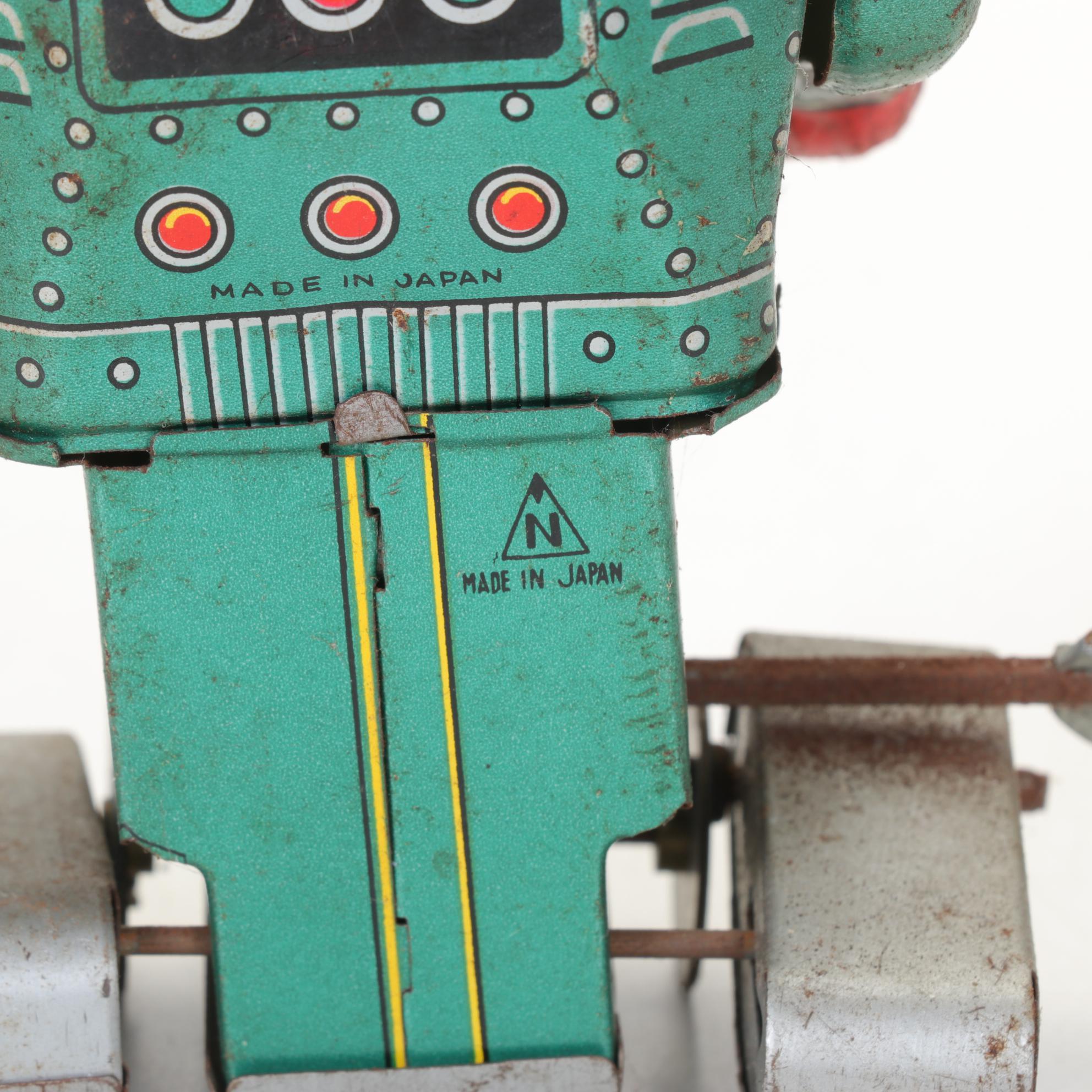Japanese Tin Litho "Mighty Mechanical Robot" & Other Toys | EBTH
