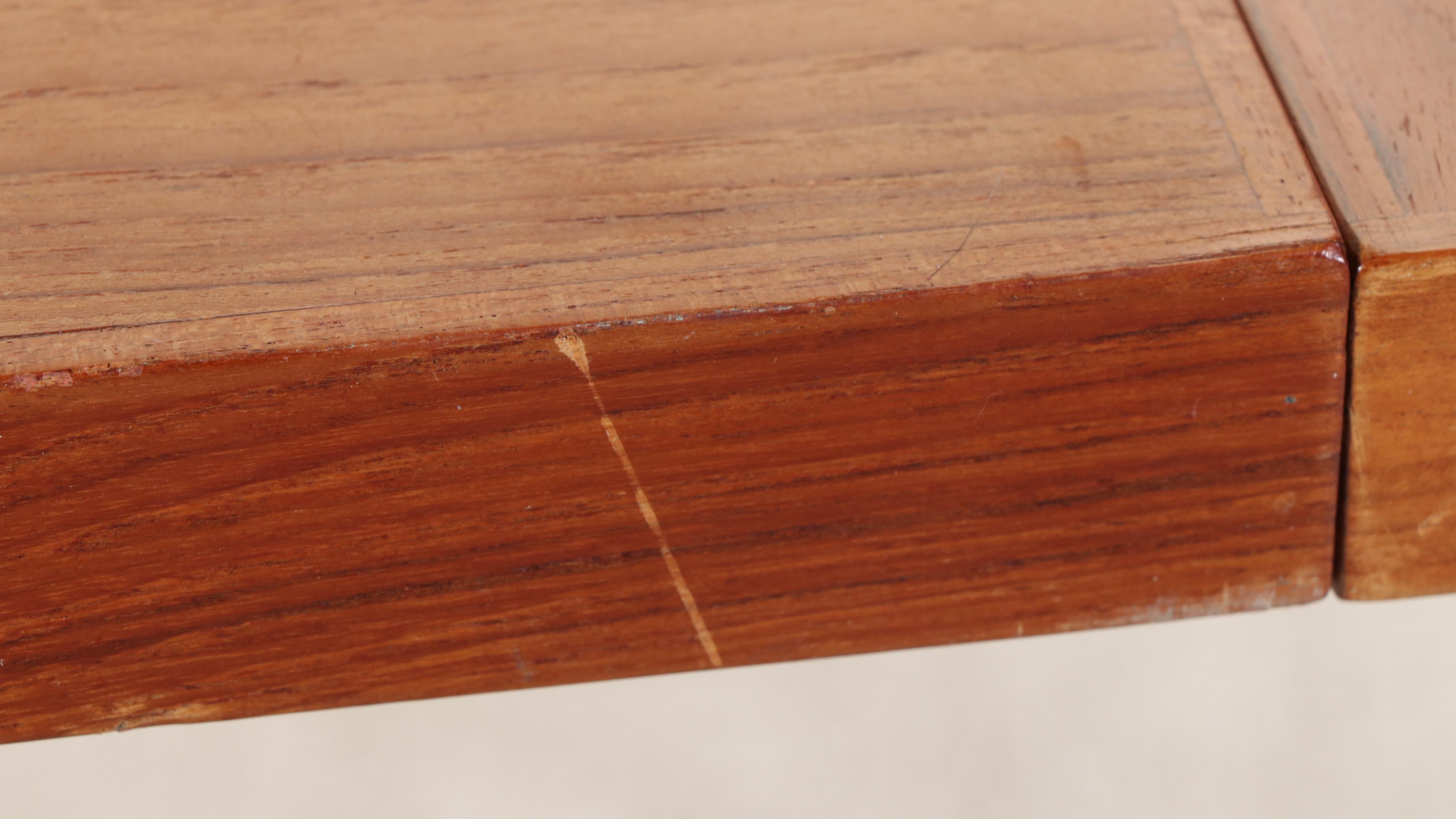 Danish Modern Tile & Teak Otmar Dining Table & Four Niels Moller Model ...