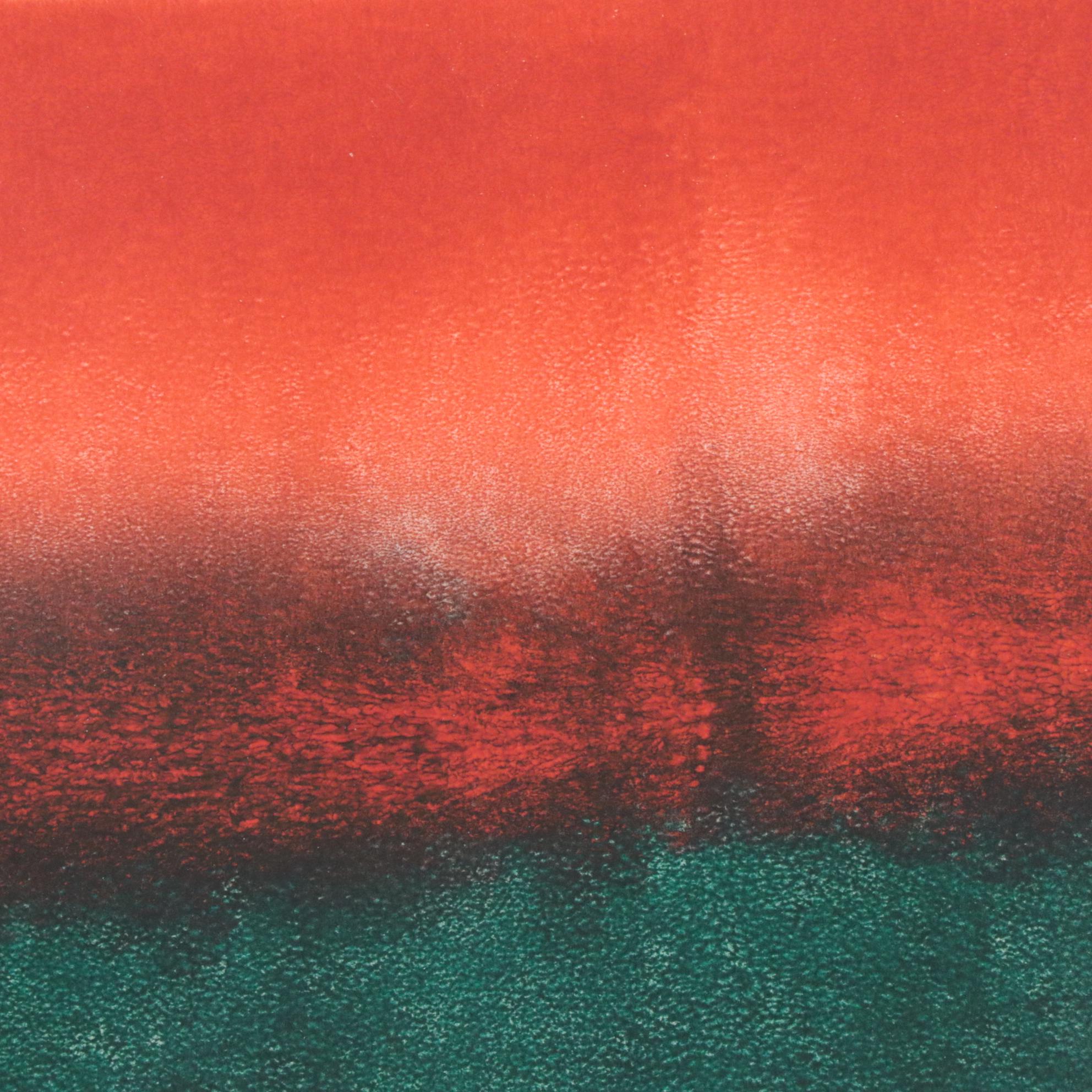 Nikki G. Orlemann Abstract Brayer Acrylic Painting "Red at Night," 1997 ...